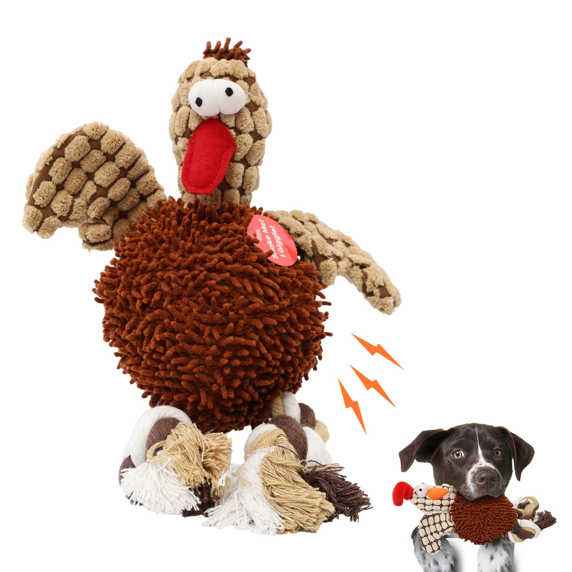 Ethical Pets Gigglers Chicken Dog HYZ01 Toy, 12-Inch, Assorted ...