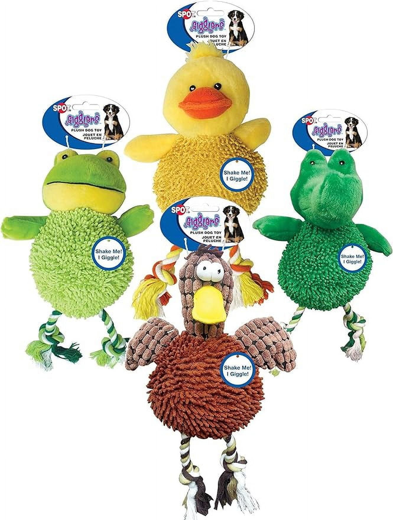 Ethical Pets Gigglers Chicken Dog Toy, 2 Assorted Animals - Walmart.com