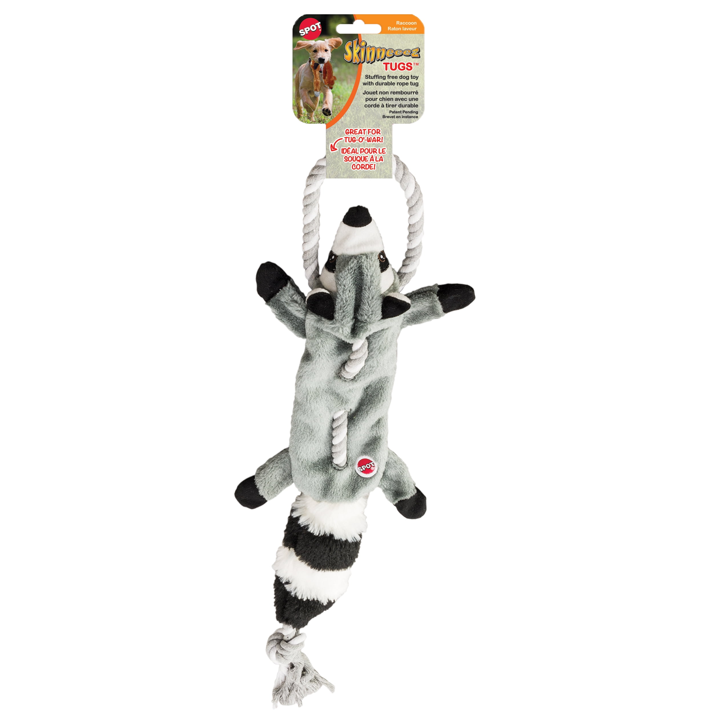 Ethical Pets SPOT Skinneeez Tugs Forest Raccoon Dog Toy, 23" - Walmart.com