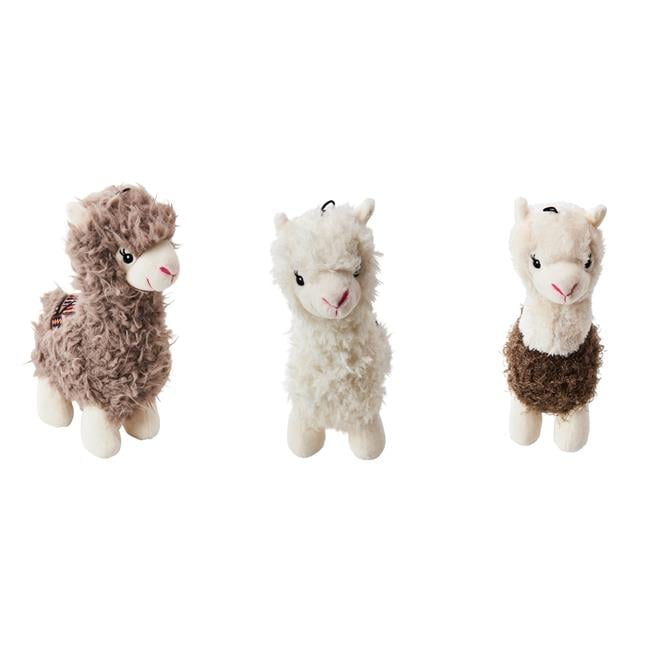 Ethical Products Multi-Textured Plush Llama Dog Toy with Squeaker, 10 ...