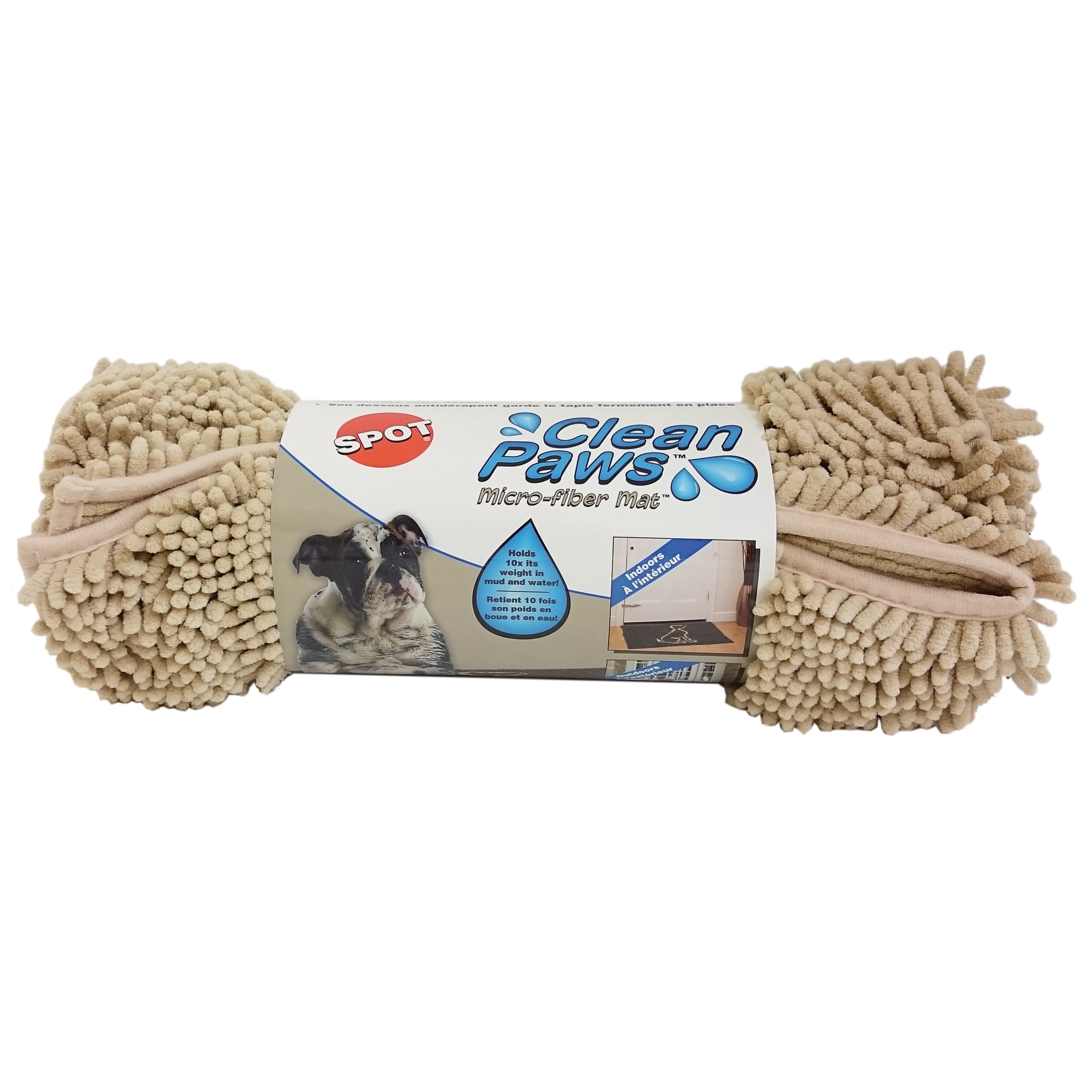 Ethical products spot clean paws mat tan 31" x 20" - Walmart.com