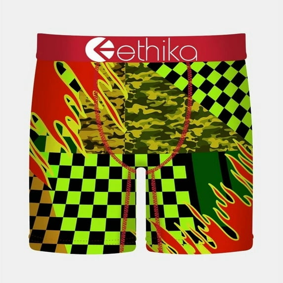 Ethika Men’s Mid Boxer Brief, 4-Way Stretch Performance Underwear ...