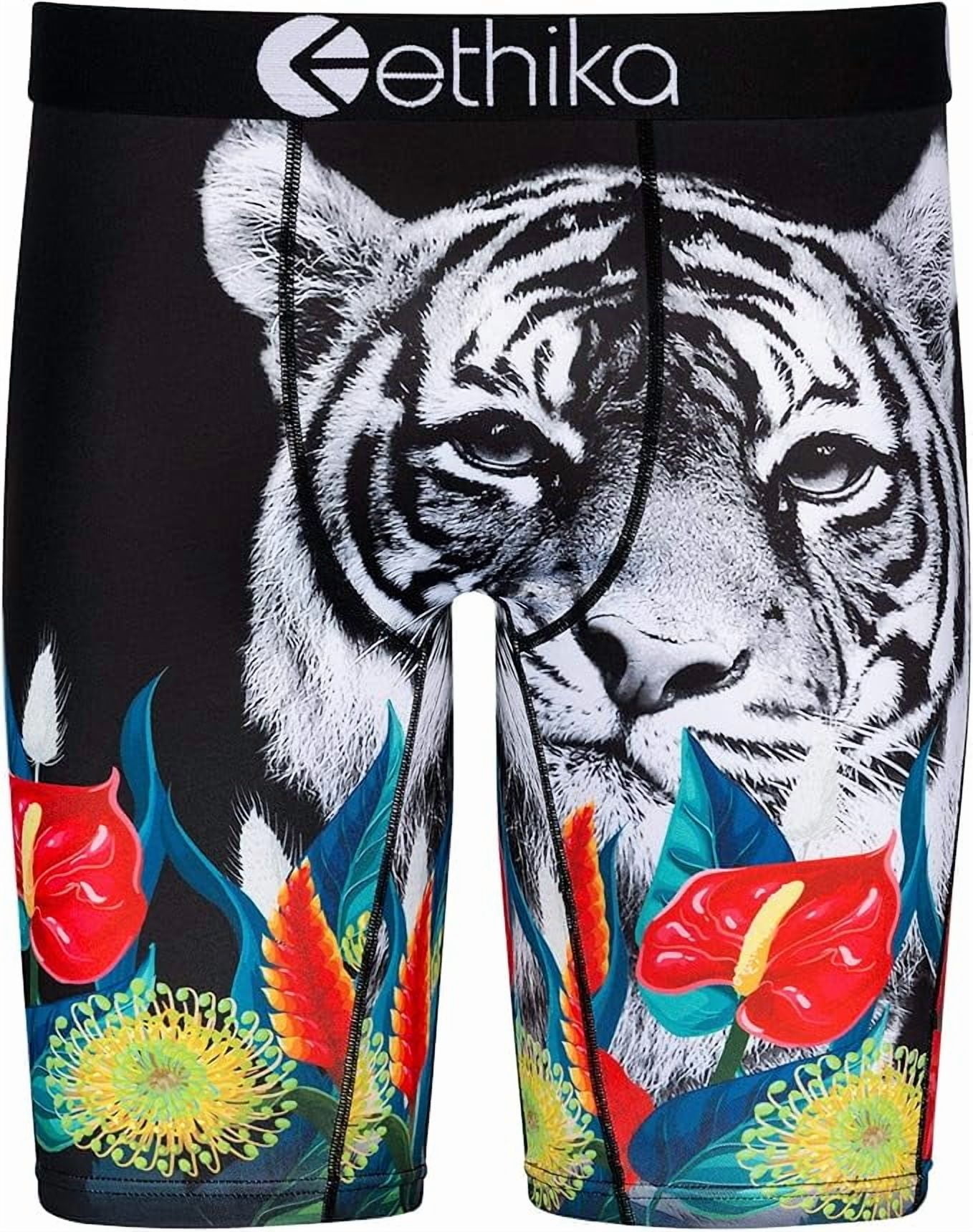 Ethika Mens Tropicall Tiger Multi Staple Fit Boxer Brief Size Medium ...
