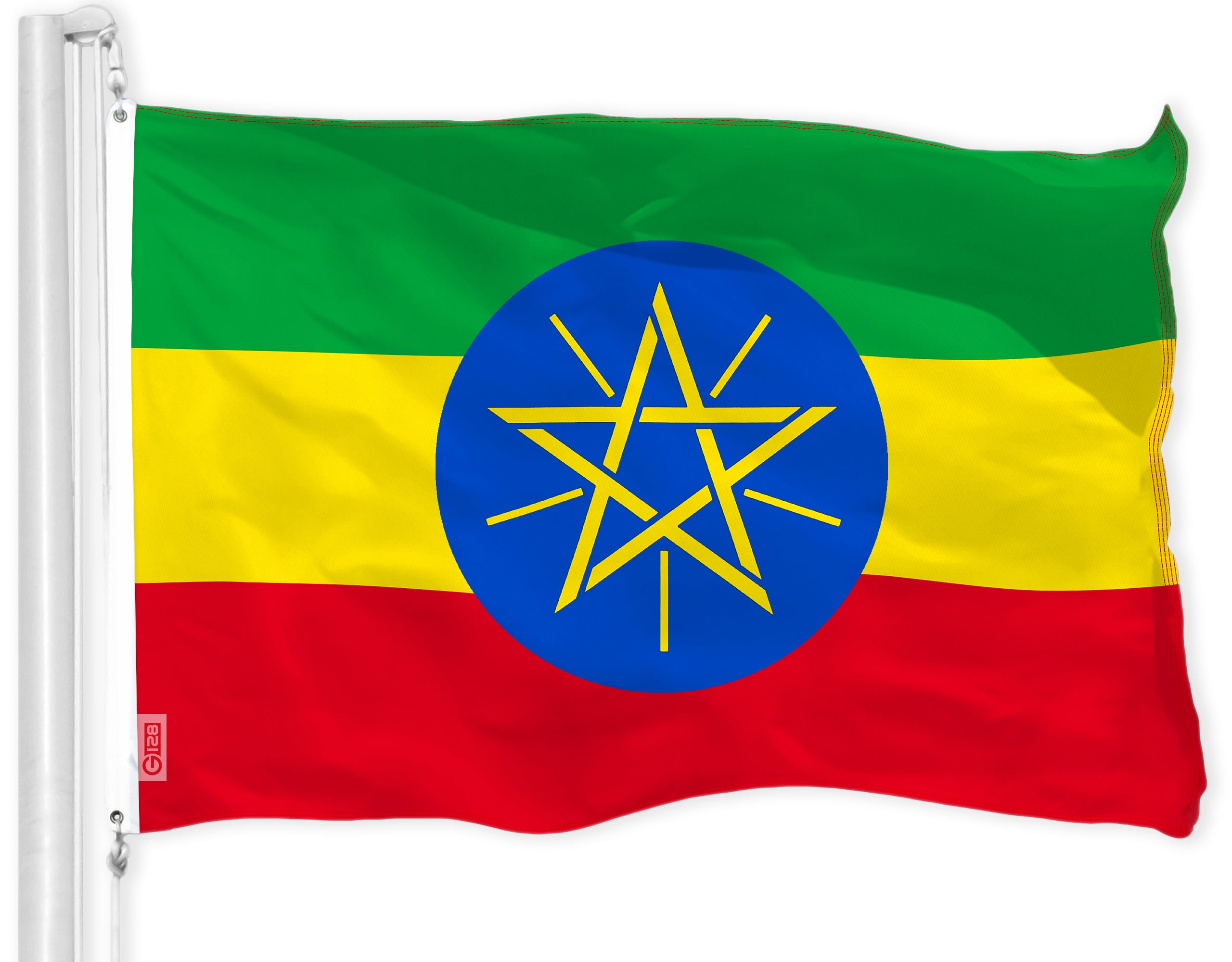 Ethiopia (Ethiopian) Flag | 3x5 feet | Printed 150D – Indoor/Outdoor ...