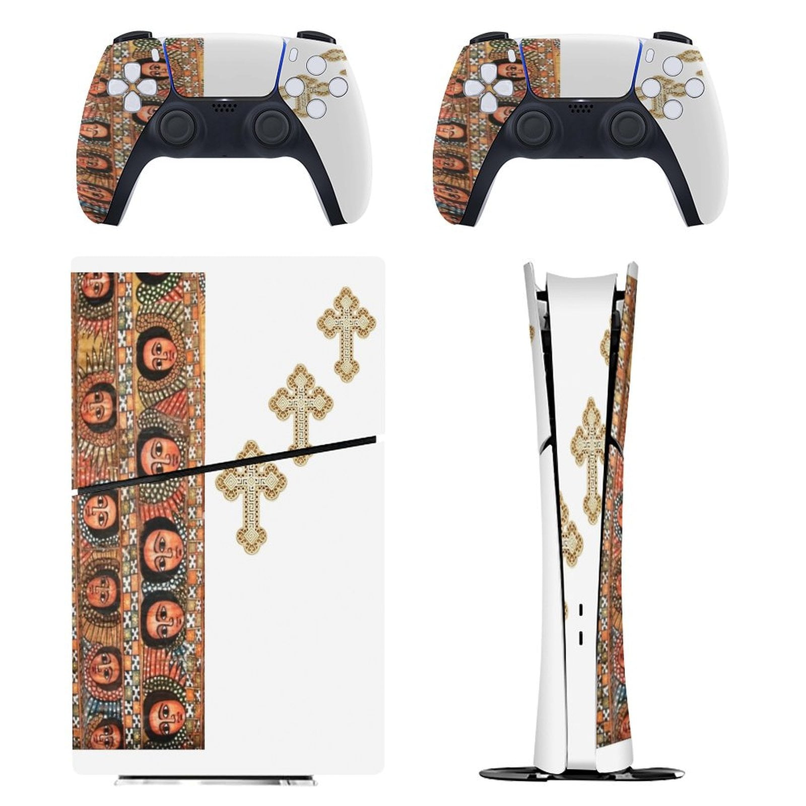 Ethiopian Fashion PS5/PS5 Pro/PS5 Slim Digital Disc Skin Sticker For Console And Controller ...