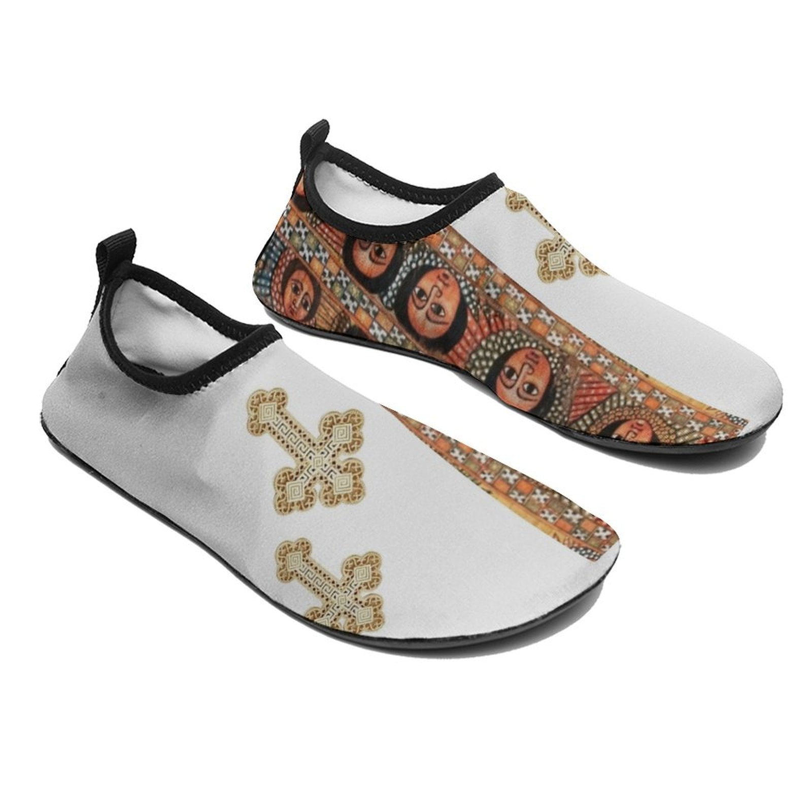 Ethiopian Fashion Water Shoes Beach Slip-on Shoes for Men Women Swim ...