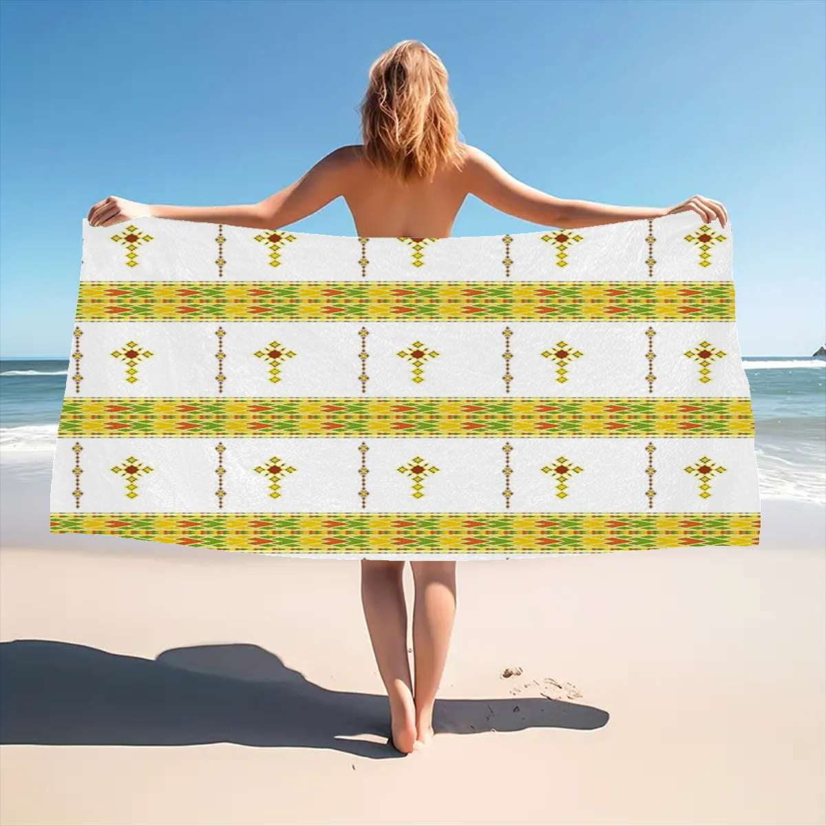 Ethiopian Habesha Tibeb Telet Beach Towel Soft Absorbent Large Bath Towel For Swimming Pool ...