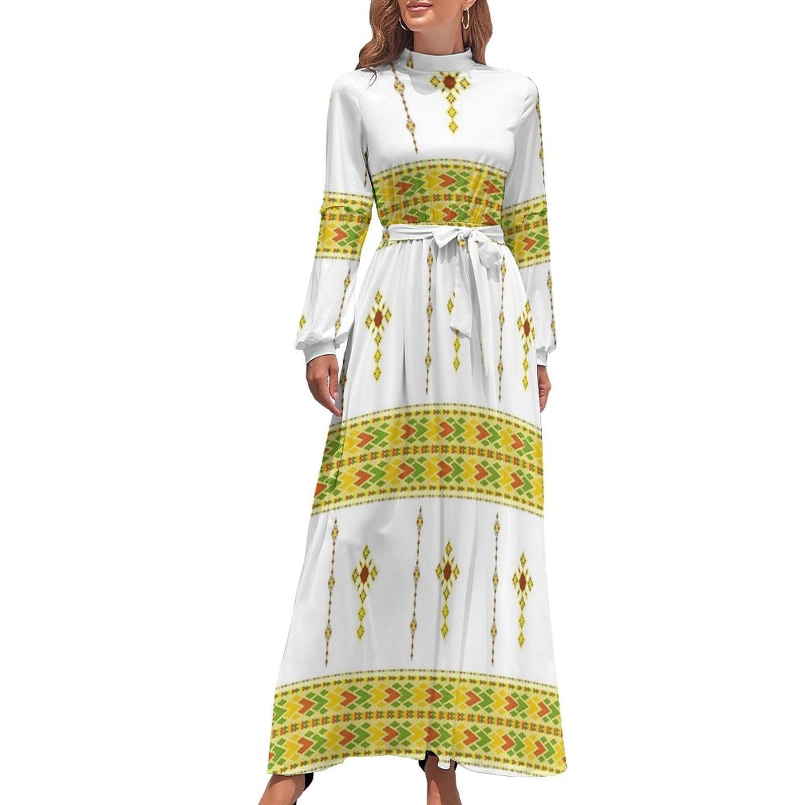Ethiopian Habesha Tibeb Telet Long Dress Women's Summer Skirt Dress for ...