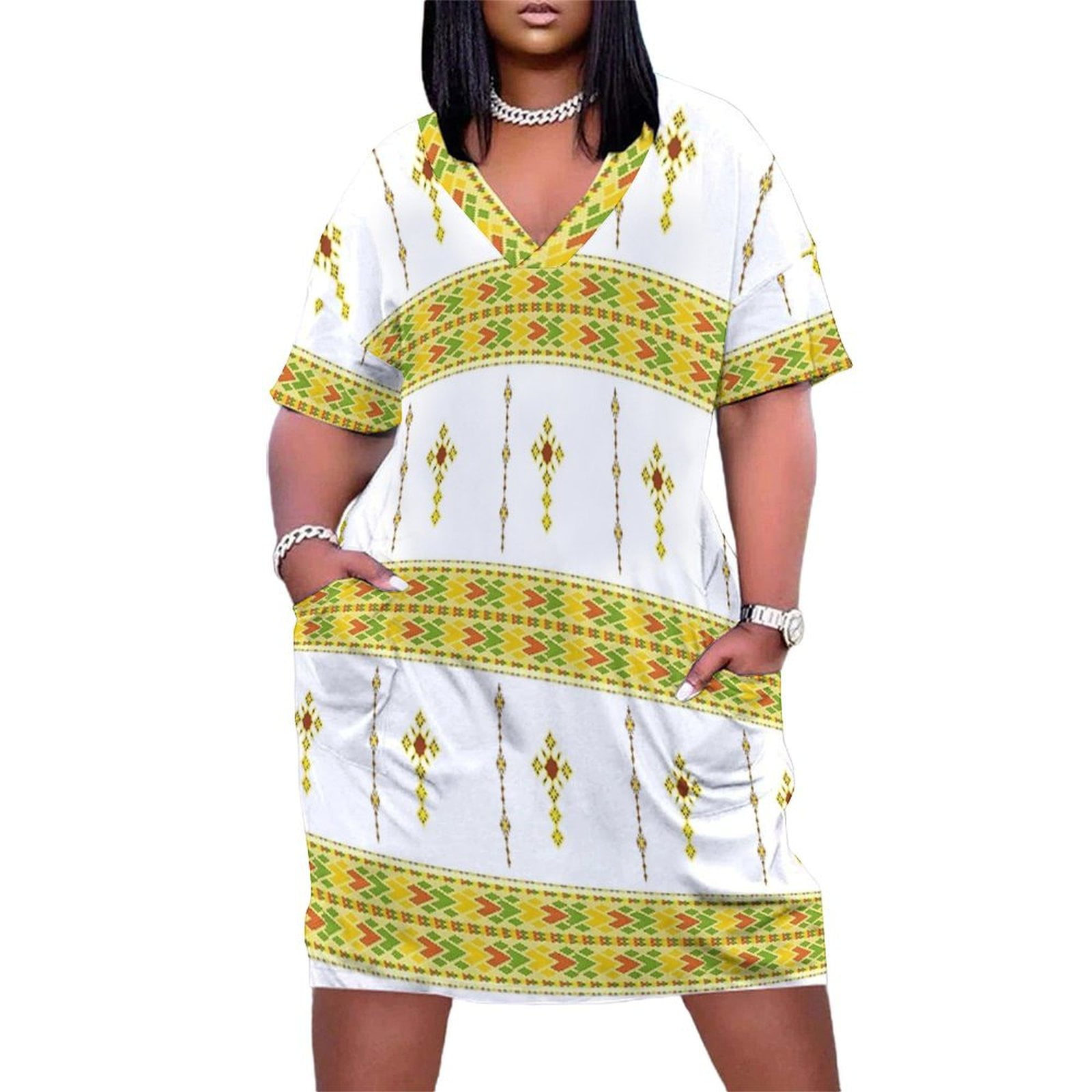 Ethiopian Habesha Tibeb Telet Summer Dresses for Women Plus Size ...