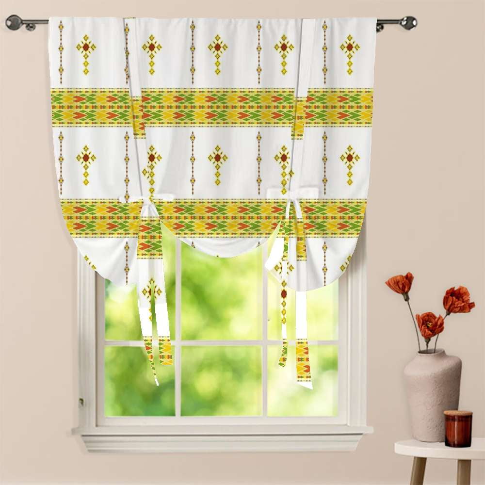 Ethiopian Habesha Tibeb Telet Window Curtain for Living Room Roman ...