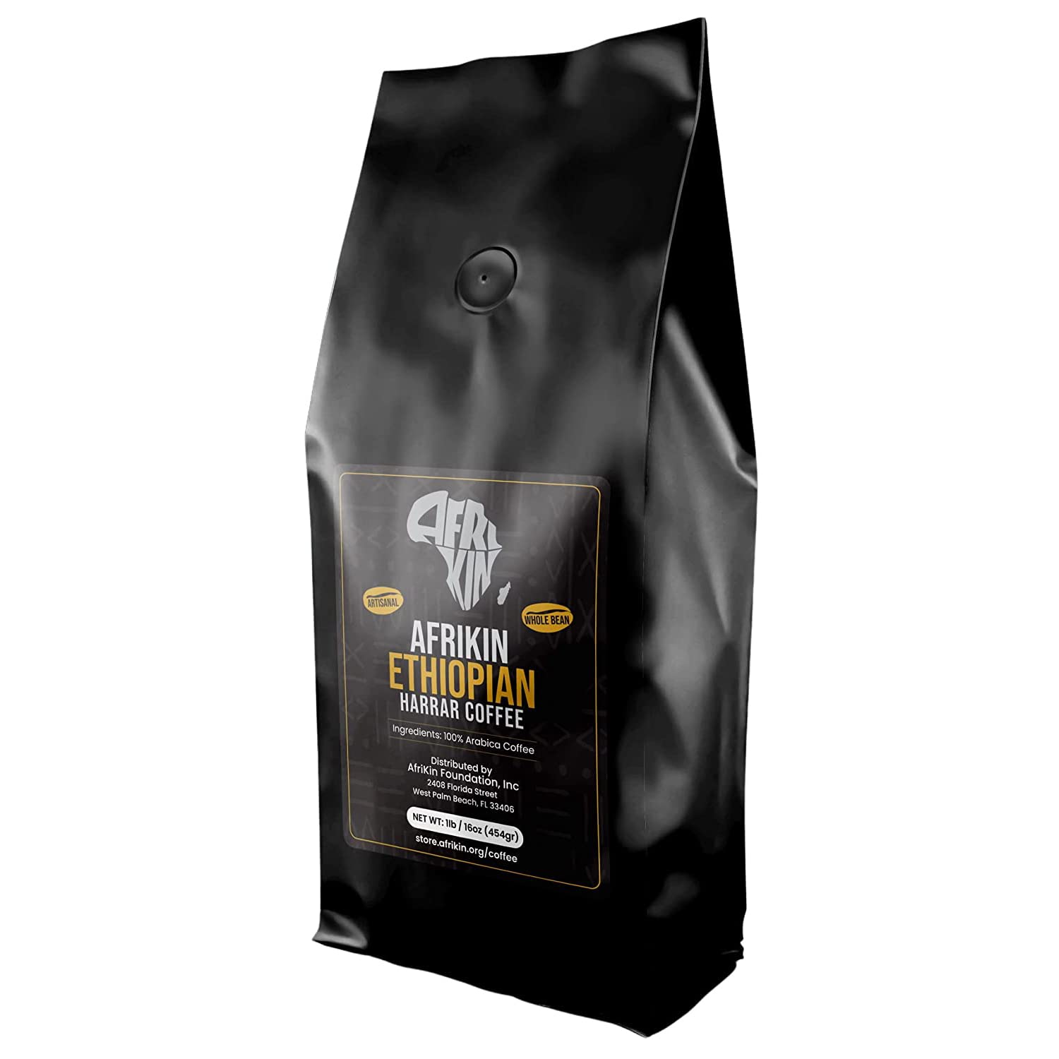 Ethiopian Harrar Artisan Whole Bean Coffee - 100% Arabica Coffee ...