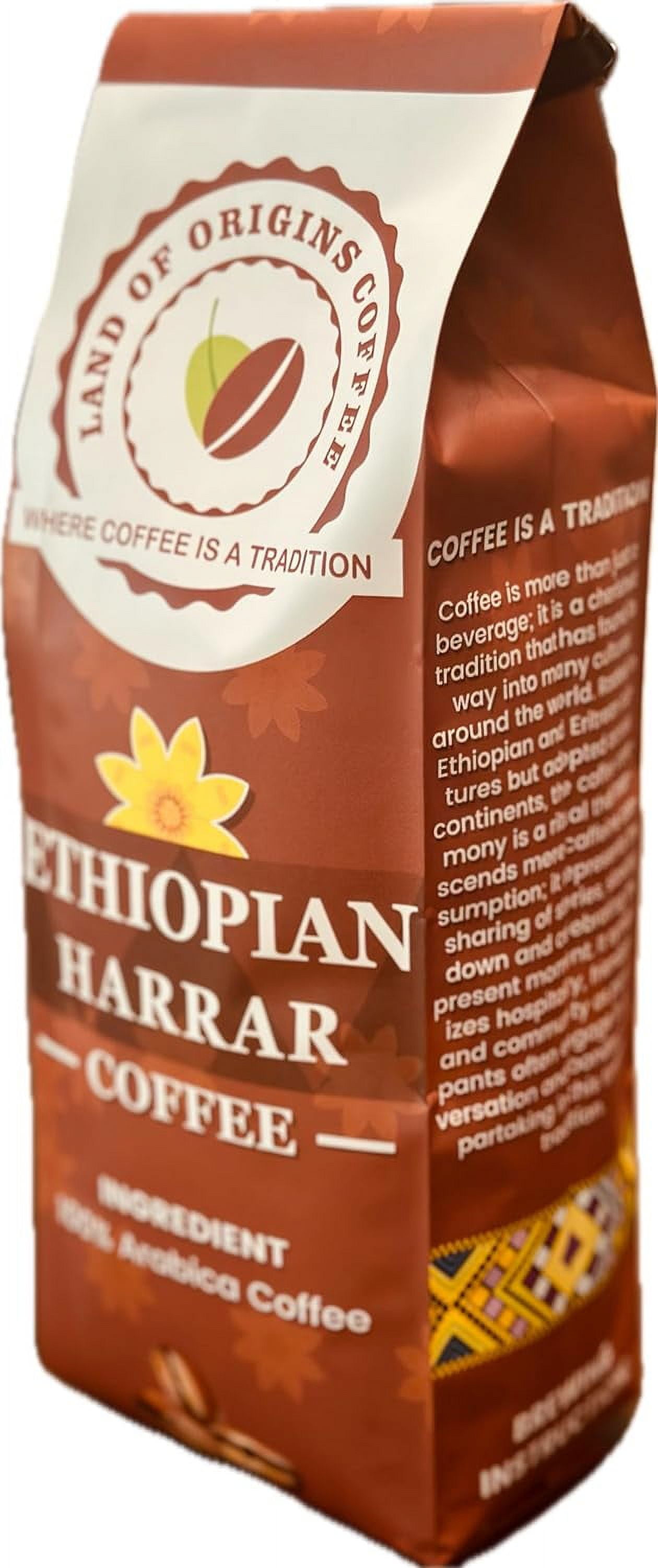 Ethiopian Harrar , medium roast GROUND - 12 oz(Pack 1) - Walmart.com