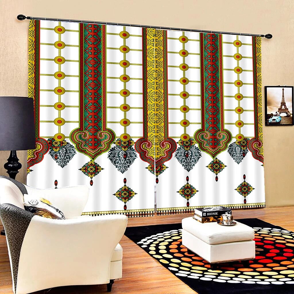 Ethiopian Nation of Africa Design Light Filtering Drapes Window ...