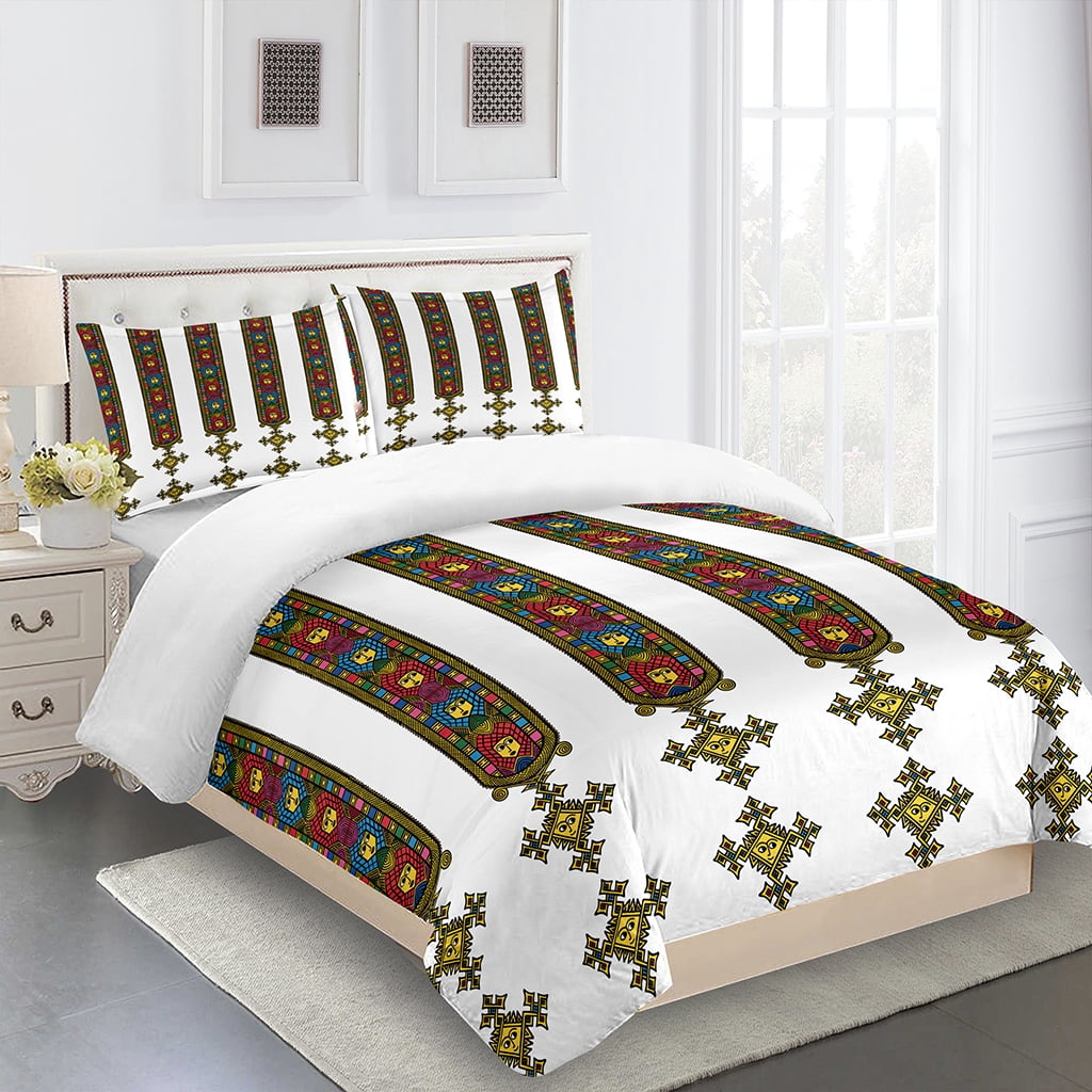 Ethiopian Traditional Culture Bedding Set 3D Printing Home ration King ...