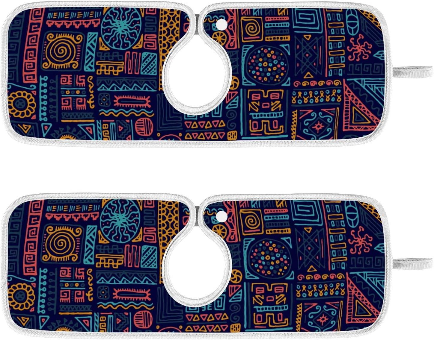 Ethnic African Abstract Sink Splash Guard for Faucet 2 Packs Faucet ...