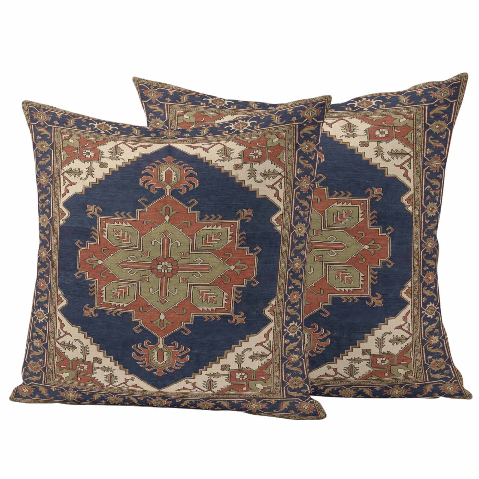 Ethnic Art Boho Outdoor Waterproof Throw Pillow Covers Set of 2, 16"x16 ...