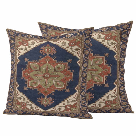 Ethnic Art Boho Outdoor Waterproof Throw Pillow Covers Set of 2, 16"x16 ...