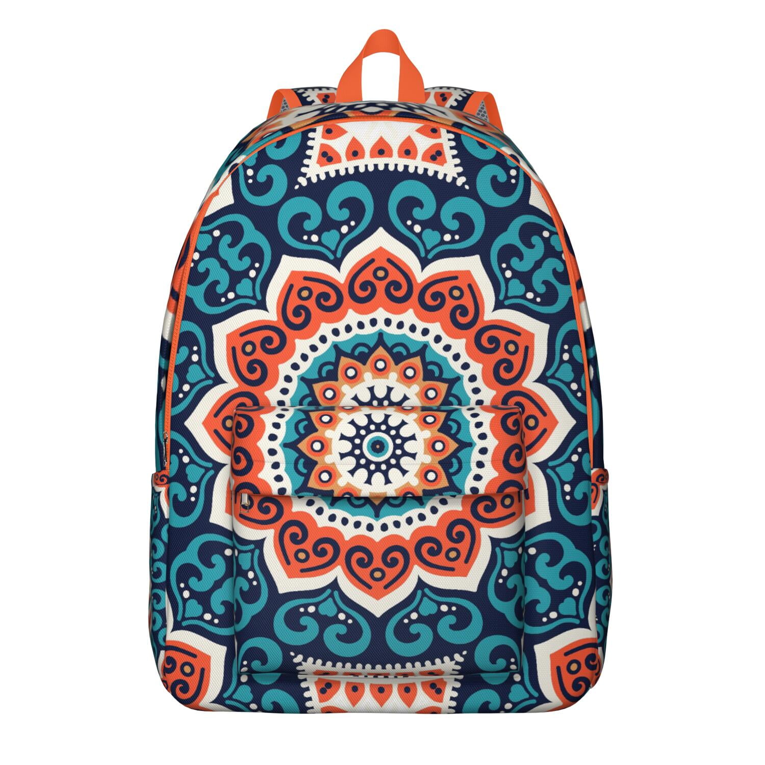 Ethnic Boho Backpack, Durable School Bag with Traditional Tribal and ...