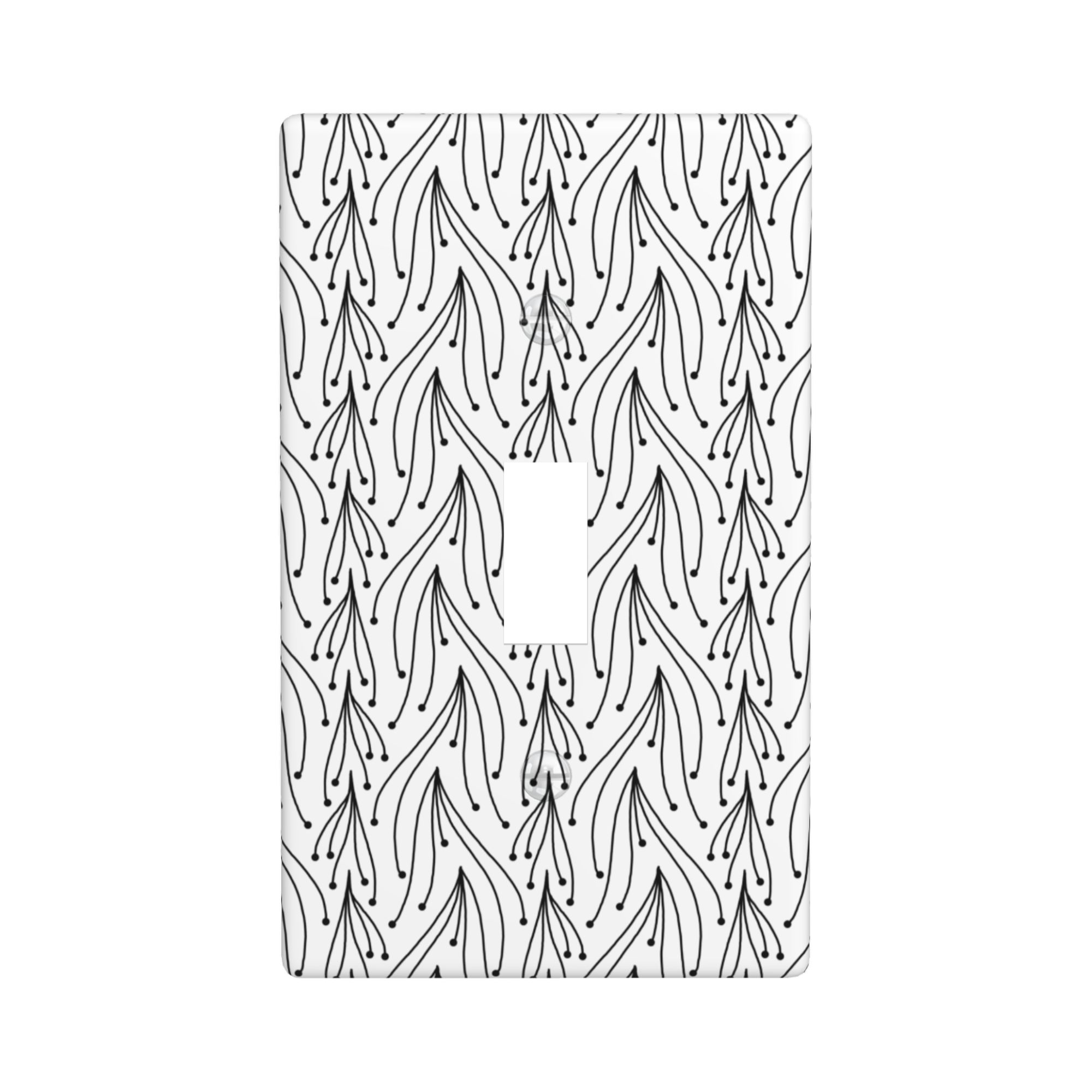 Ethnic Boho Pattern Black Single Toggle Light Switch Plate Decorative ...