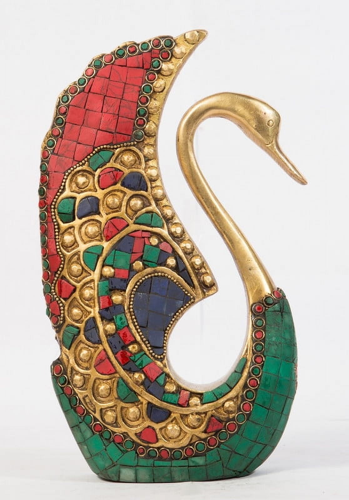 Arihant Craft® Ethnic Decor Swan Statue Sculpture Showpiece Stone Work ...
