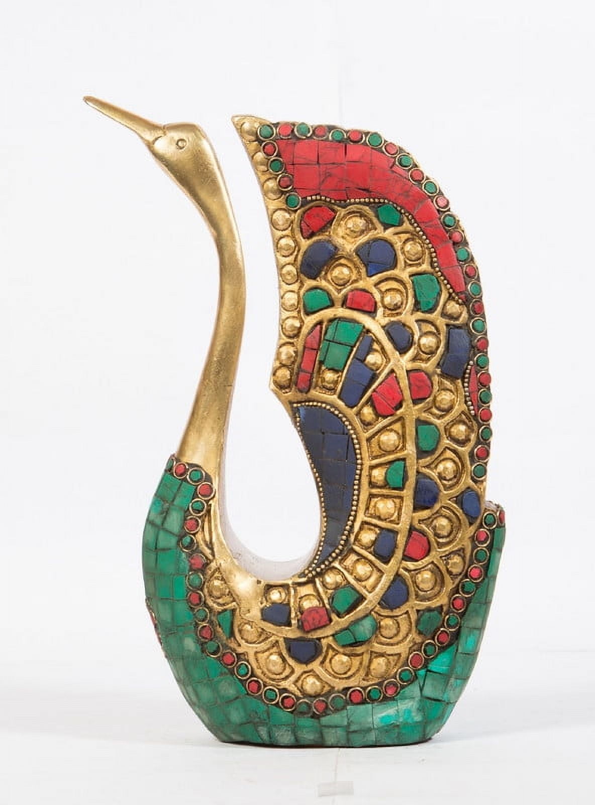 Arihant Craft® Ethnic Decor Swan Statue Sculpture Showpiece Stone Work ...