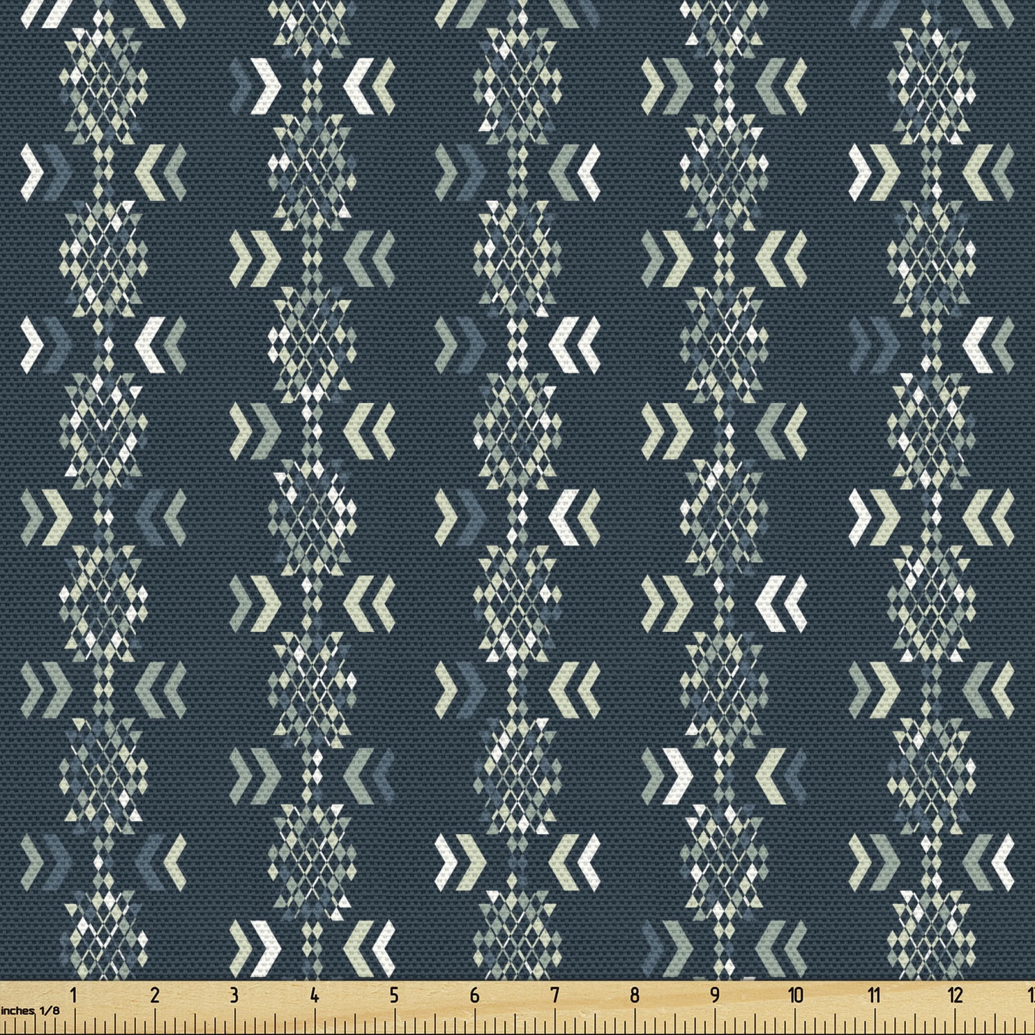 Ambesonne Ethnic Fabric by the Yard Upholstery, Bohemian Tribal ...