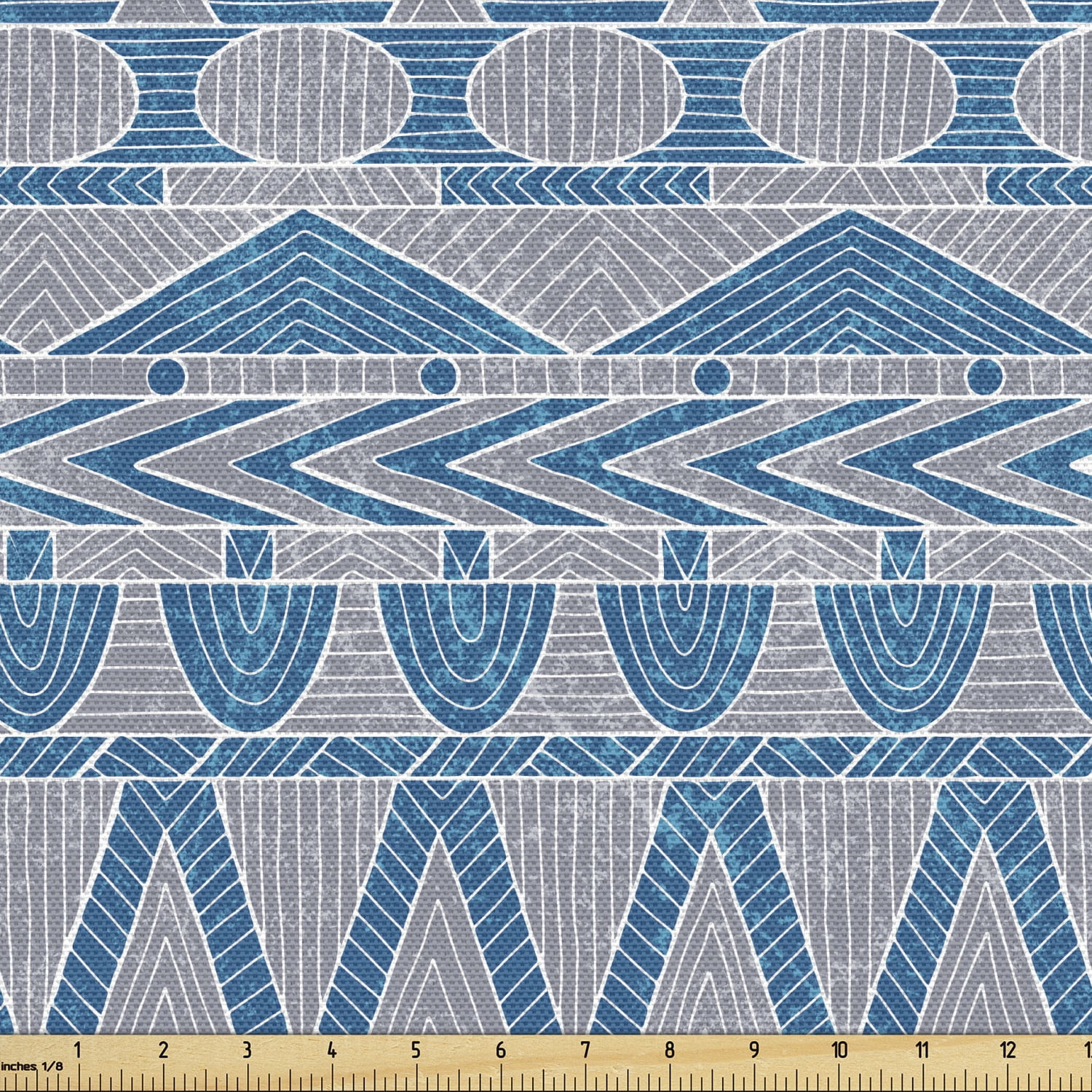 Ambesonne Ethnic Fabric by the Yard Upholstery, Classic Style Aztec ...