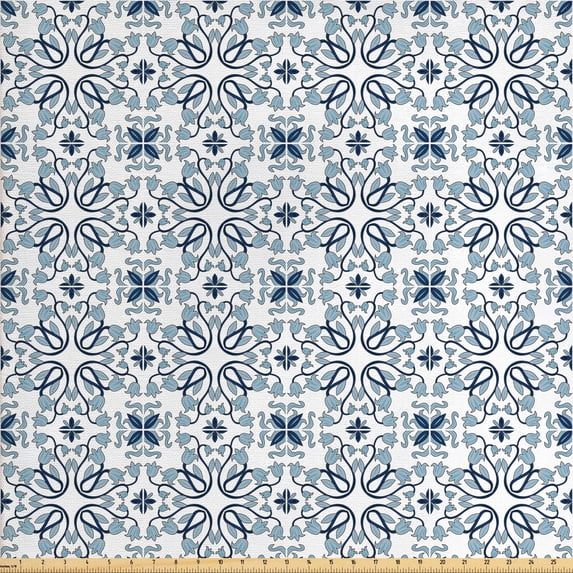 Ambesonne Traditional Fabric by the Yard Upholstery, Persian Palace ...
