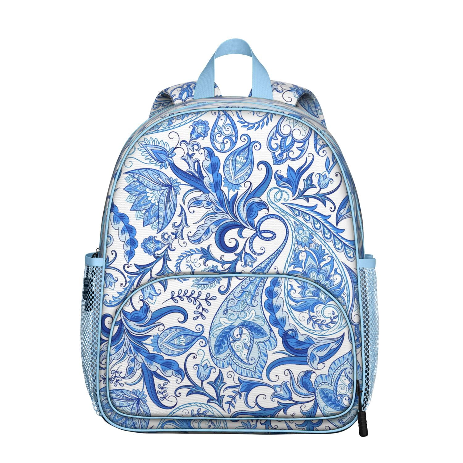 Ethnic Floral Students Backpack - Classic Chic Aesthetic Vibrant Indian ...