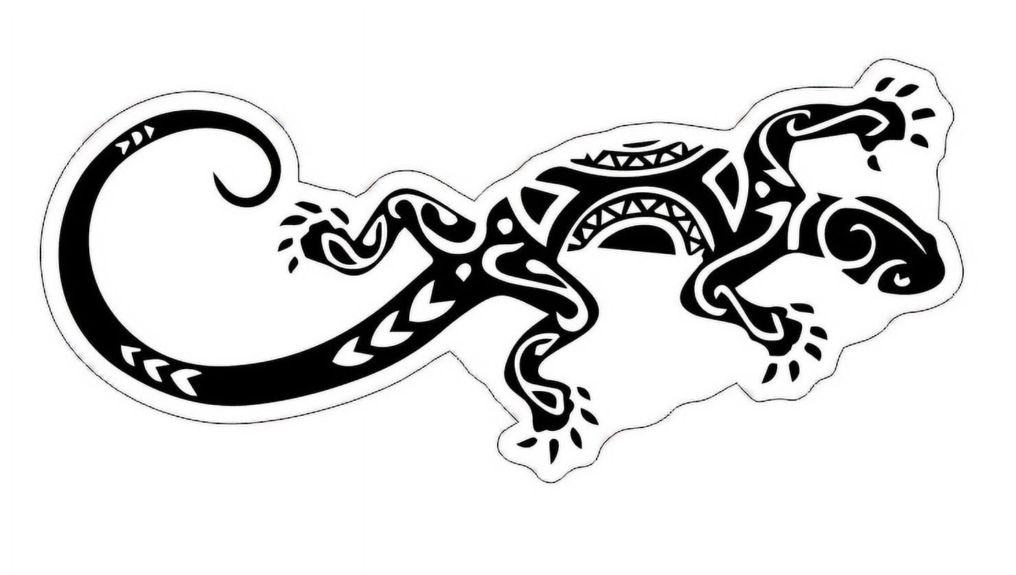 Ethnic Gecko Lizard Vinyl Decals, Ethnic Stickers Vehicle Decal with ...