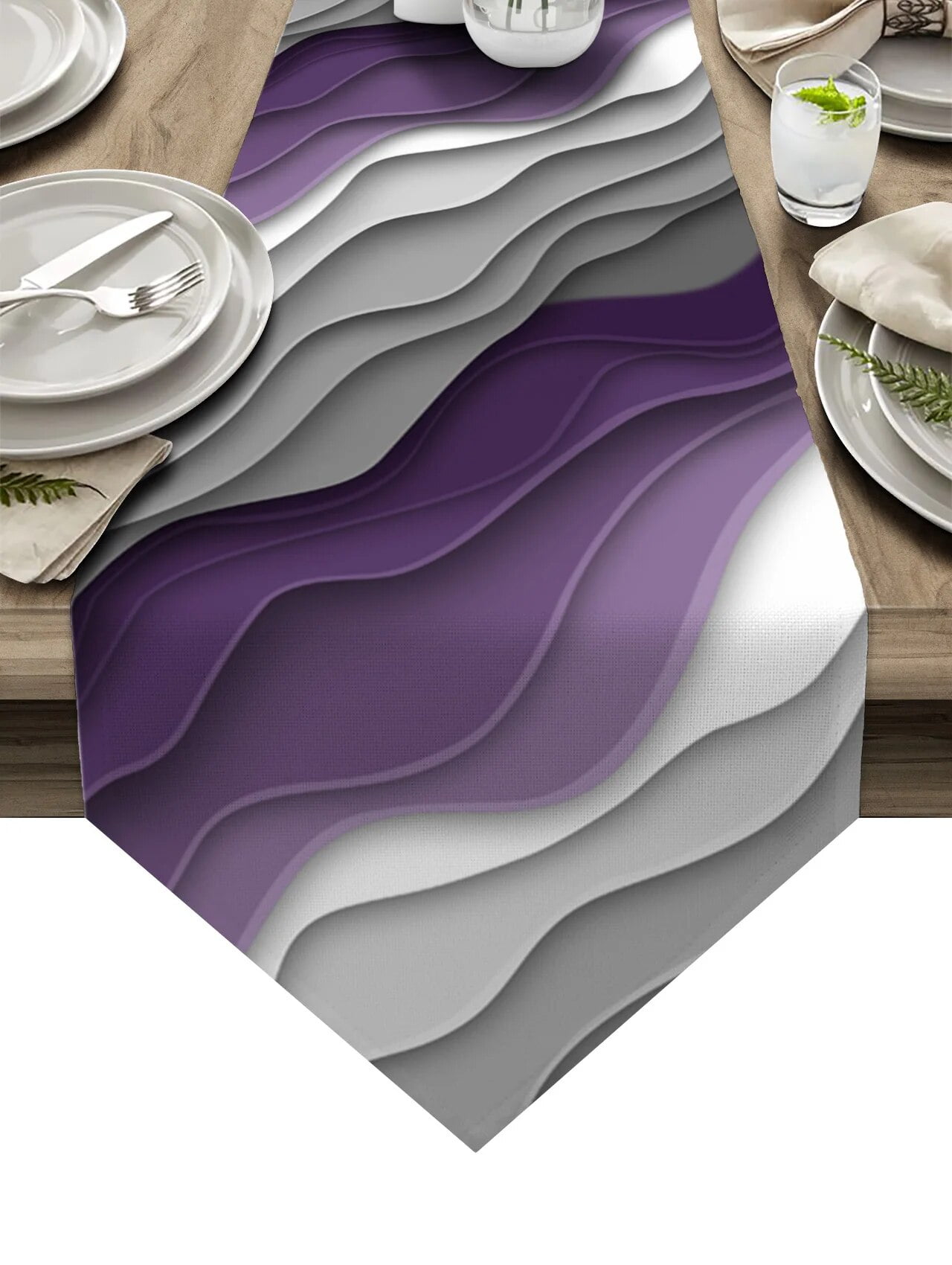 Ethnic Geometric Black And White Table Runners Home Kitchen Dining ...