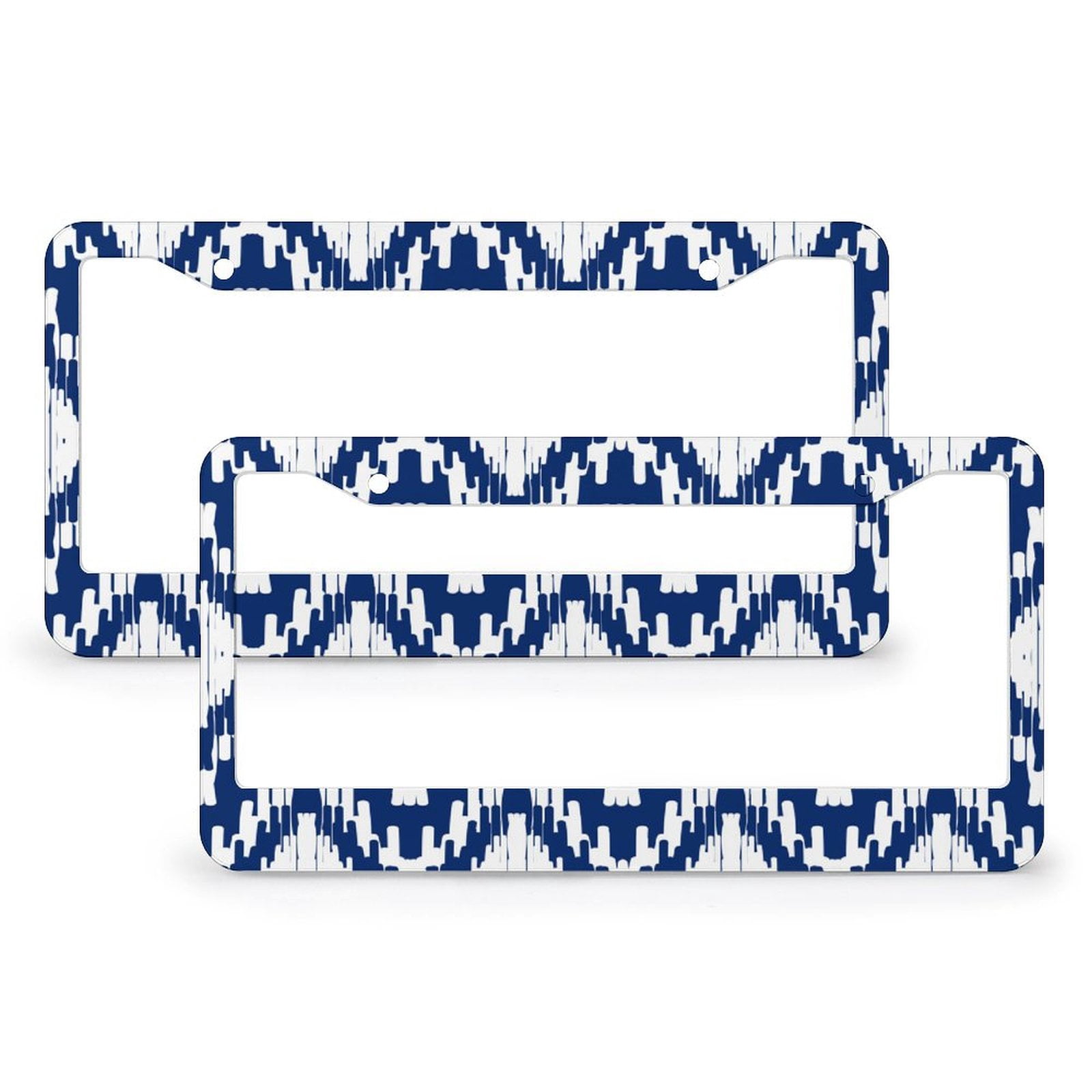 Ethnic Ikat Seamless Pattern In Tribal Aztec 2 Pack License Plate Frame ...
