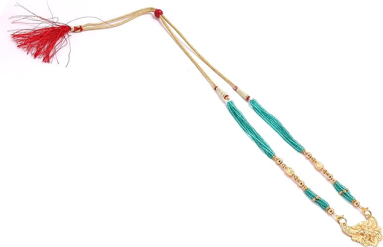 Ethnic Lightweight Designer Mangalsutra Pendant In Gold Tone With Combo ...