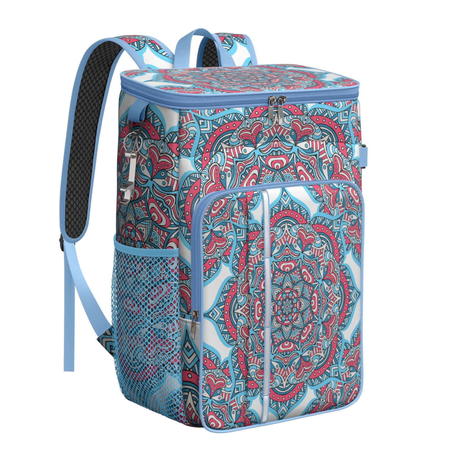 Ethnic Mandala Art Insulated Cooler Backpack - 20L Leakproof Soft ...