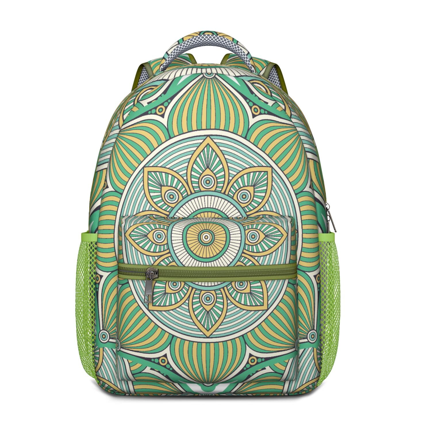 Ethnic Mandala Art Waterproof School Backpack with Spinal Support ...