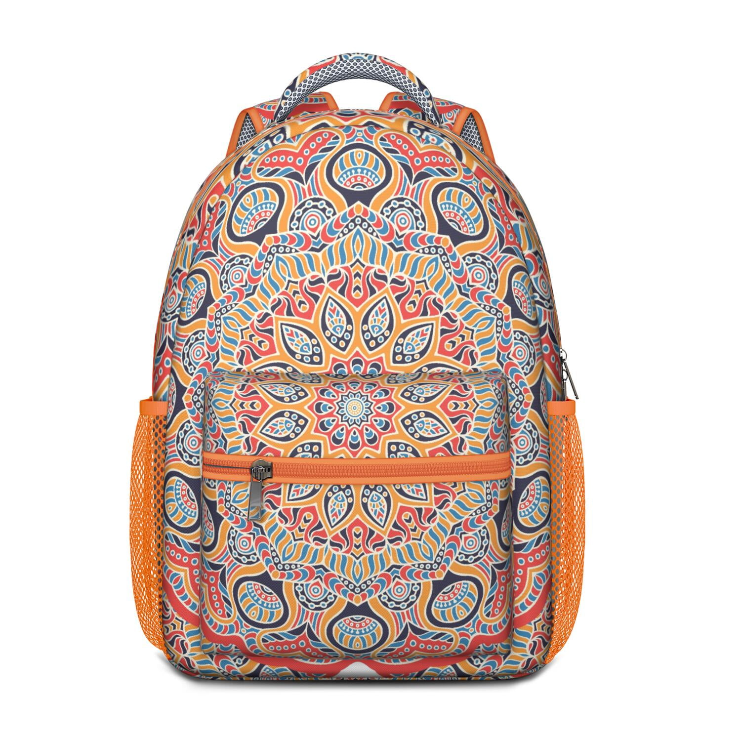 Ethnic Mandala Art Waterproof School Backpack with Spinal Support ...