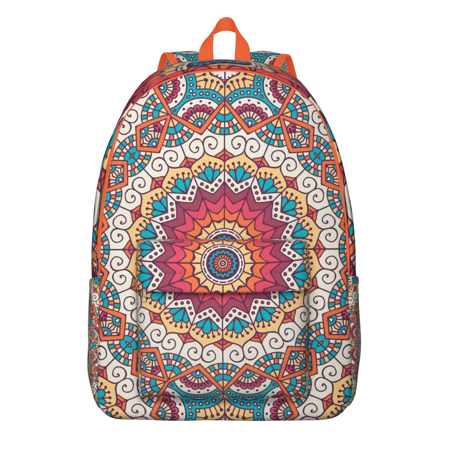 Ethnic Mandala Backpack, Durable School Bag Featuring Traditional ...