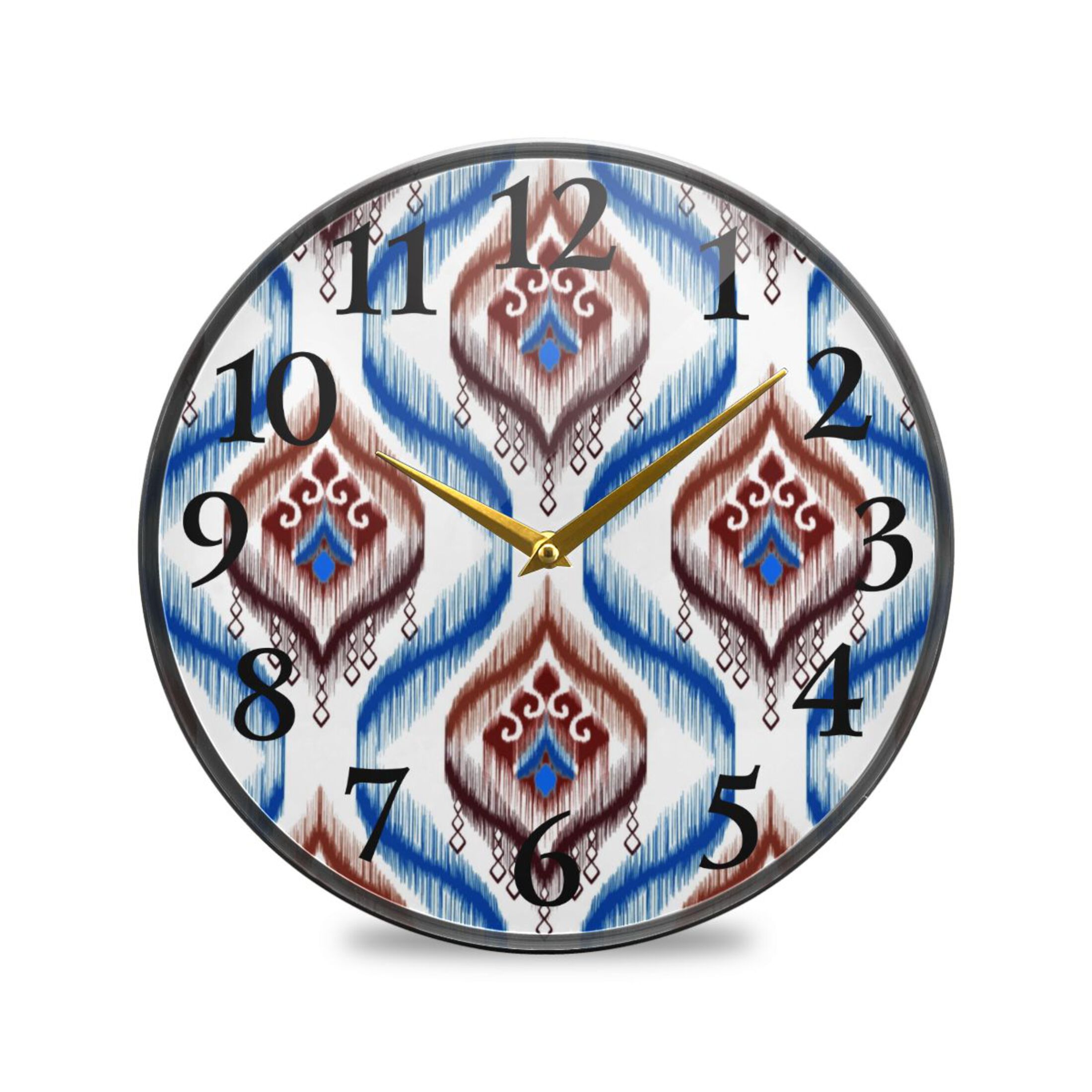 Ethnic Mandala Bohomia Tribal Wall Clocks Battery Operated 9.5 Inch ...