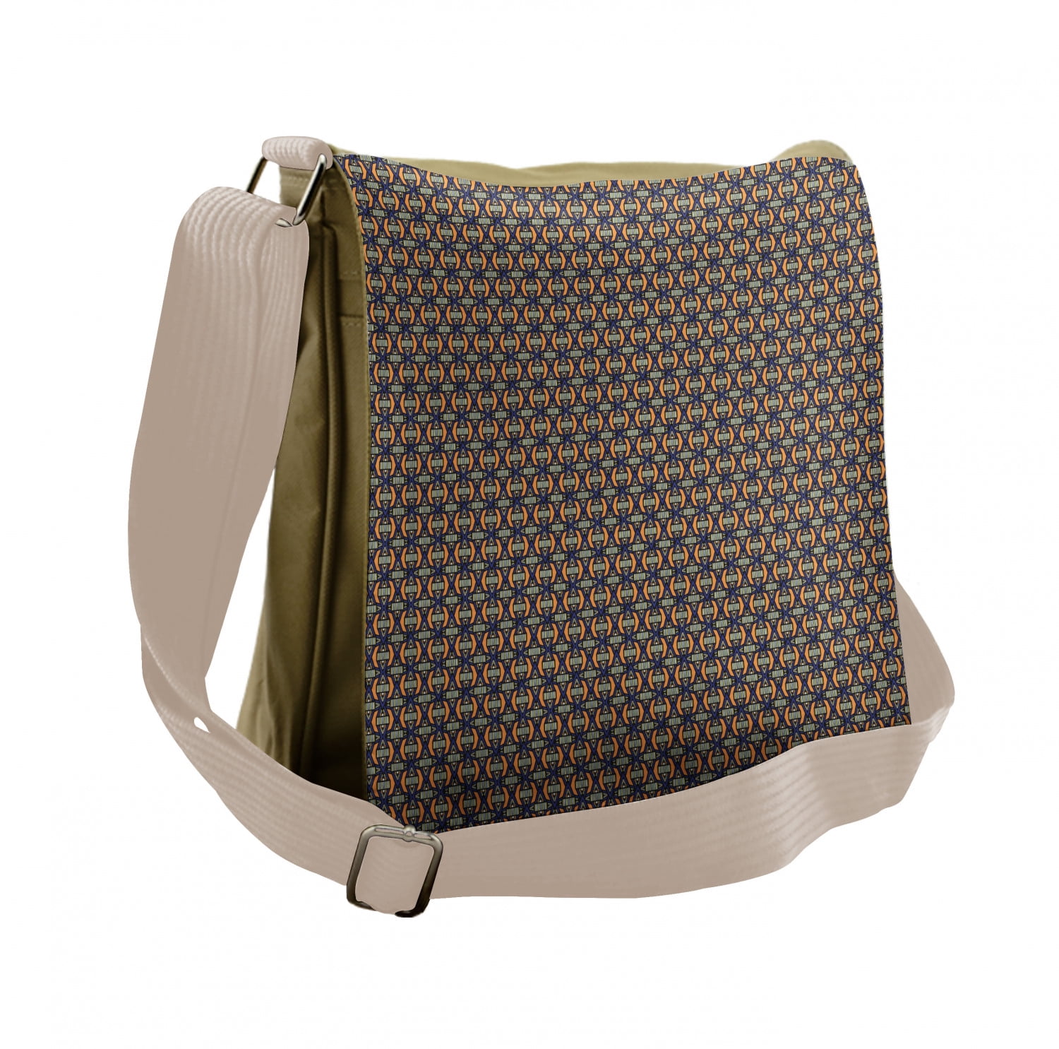 Ethnic Messenger Bag, Colorful Stripes and Stars, Unisex Cross-body, by ...