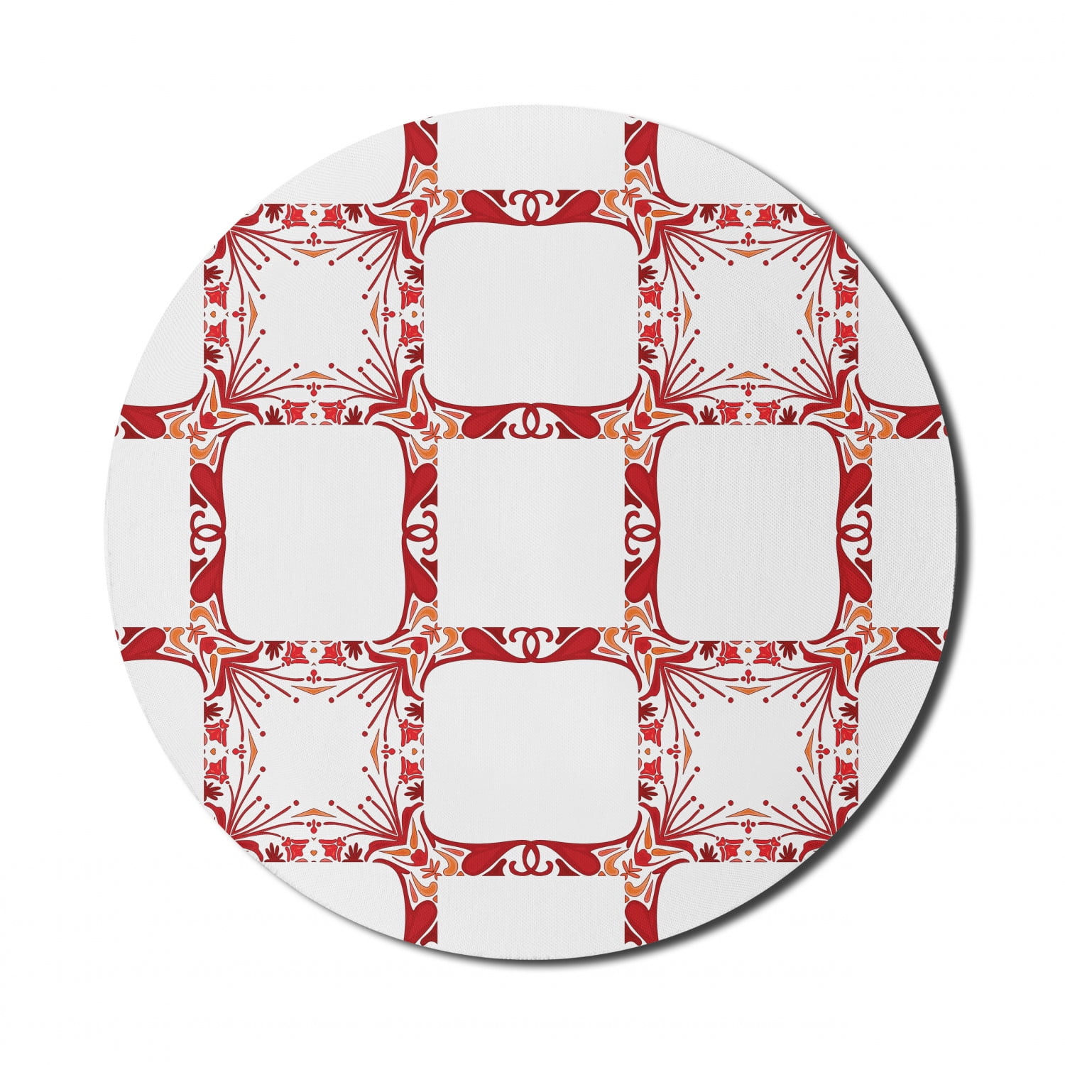 Ethnic Mouse Pad for Computers, Modern and Nostalgic Square Shaped ...
