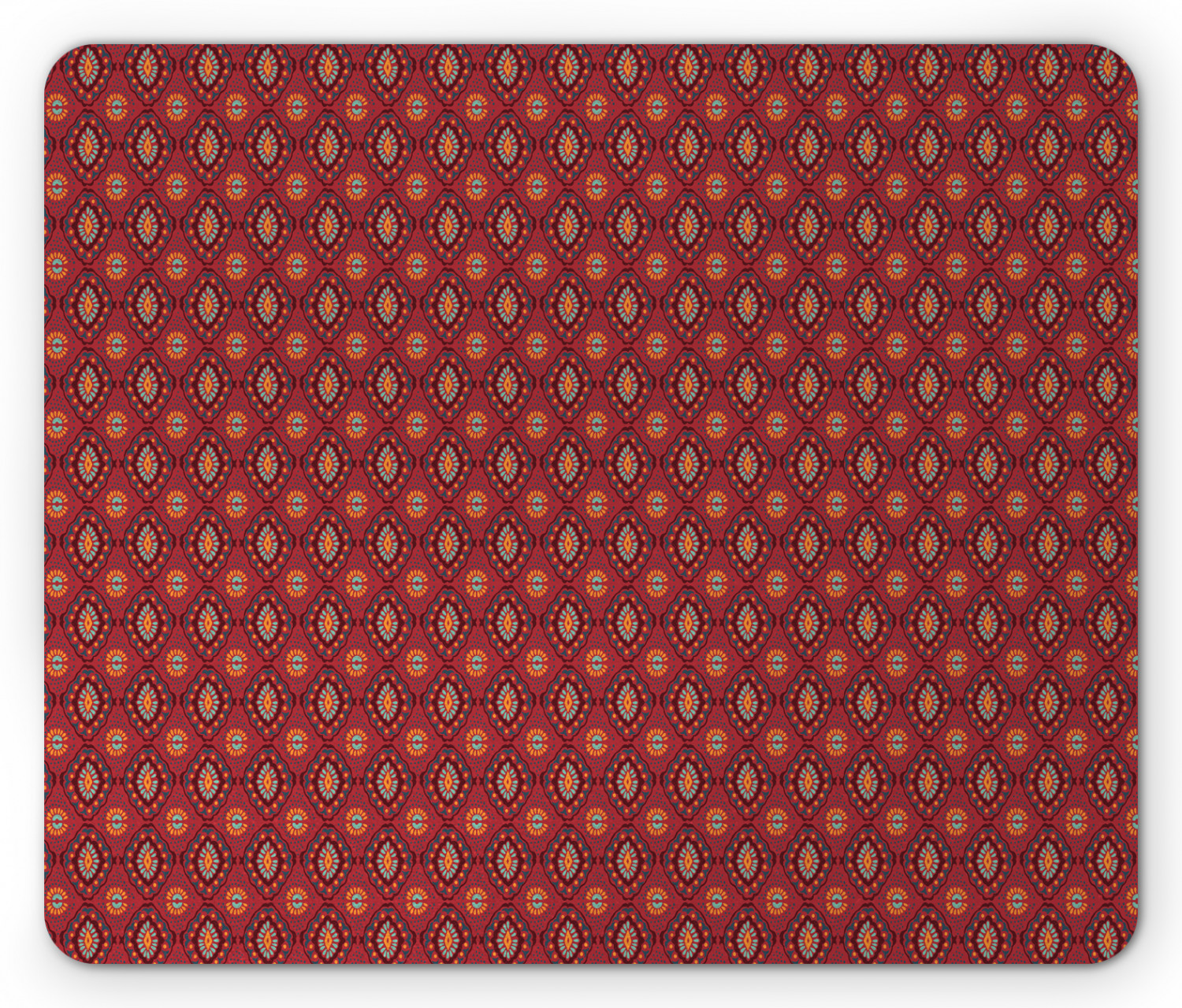 Ethnic Mouse Pad, Mexican Culture Ikat Geometric Gypsy Folklore ...