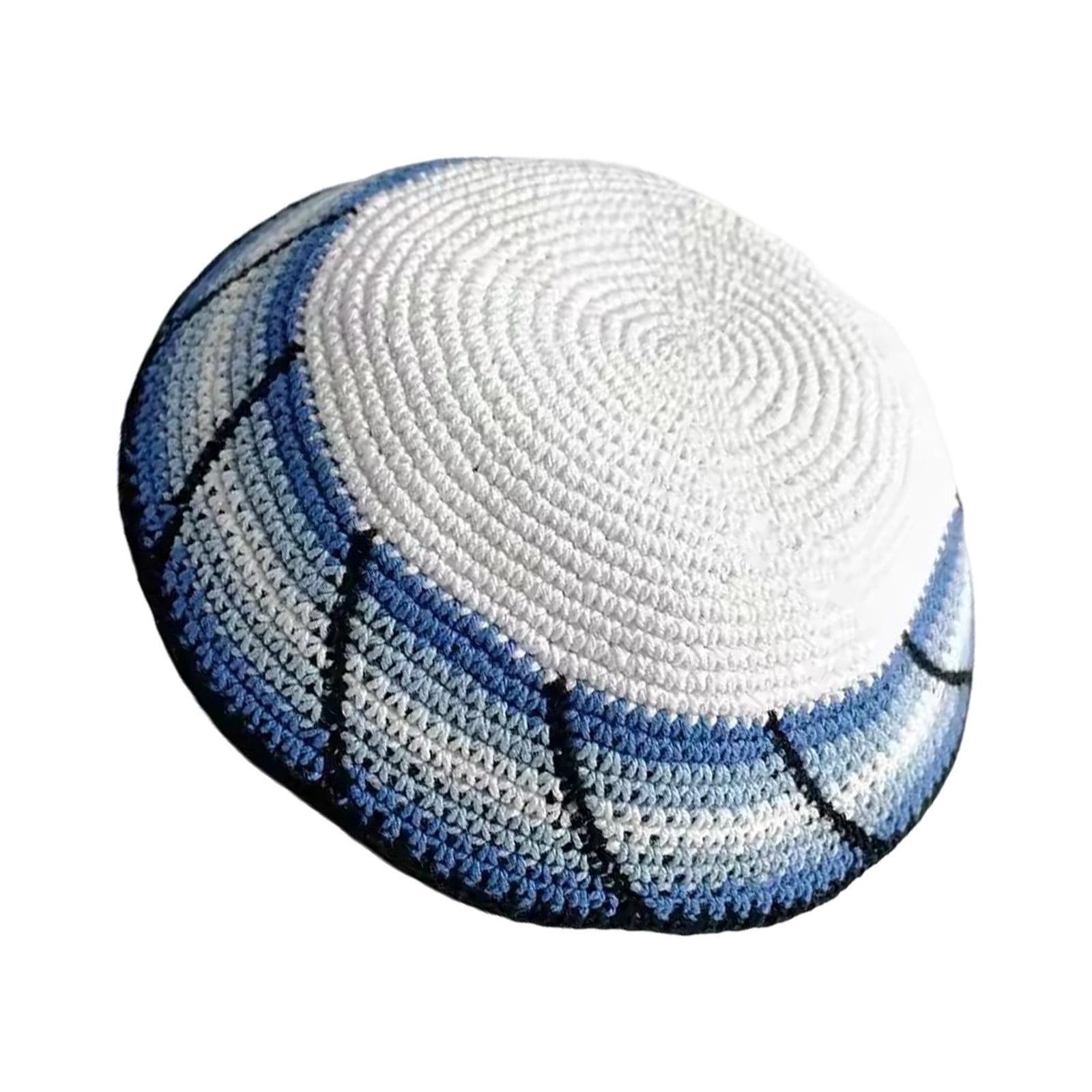 Ethnic Muslims Men Prayer Hat Crocheted Kippah Kufi Hat Comfortable ...