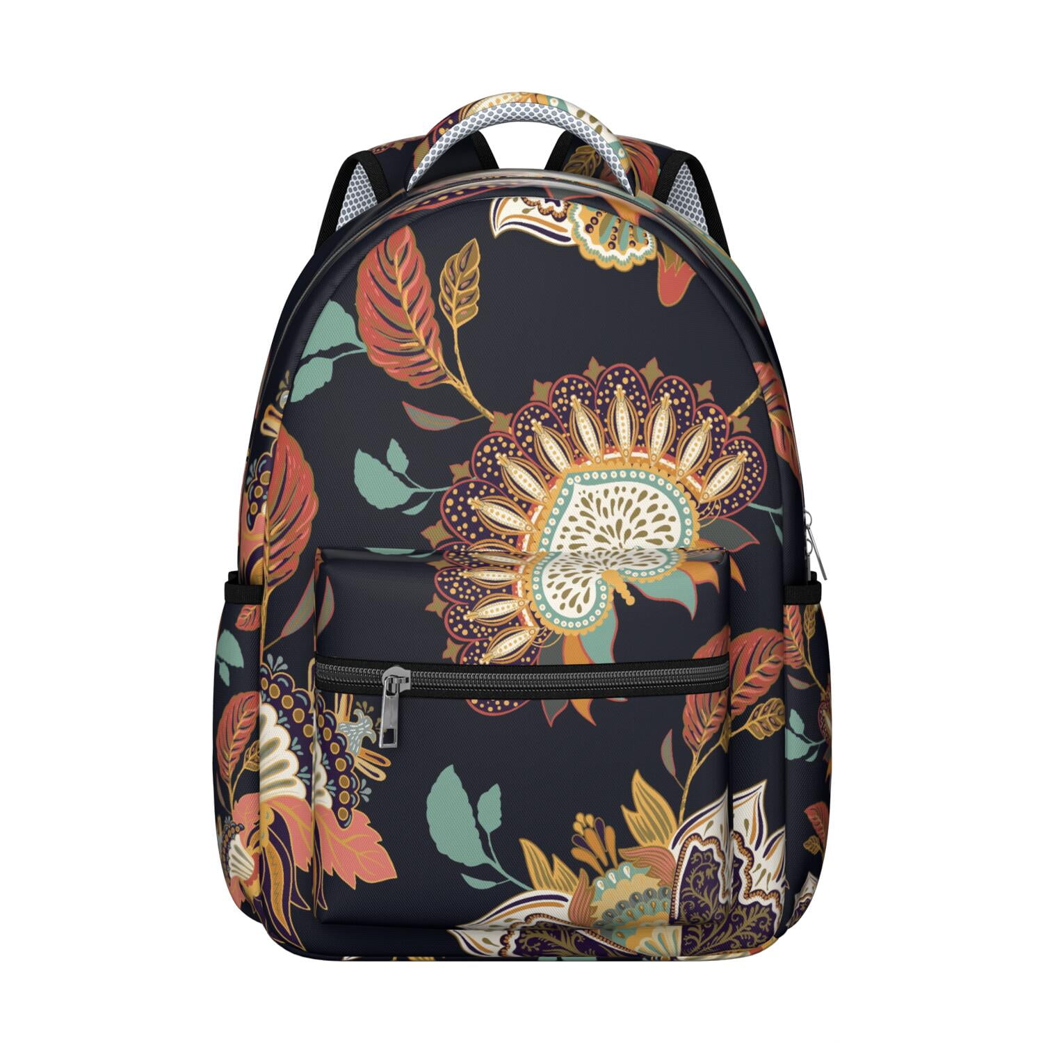 Ethnic Paisley Boho School Backpack Lightweight Students’s Backpack ...