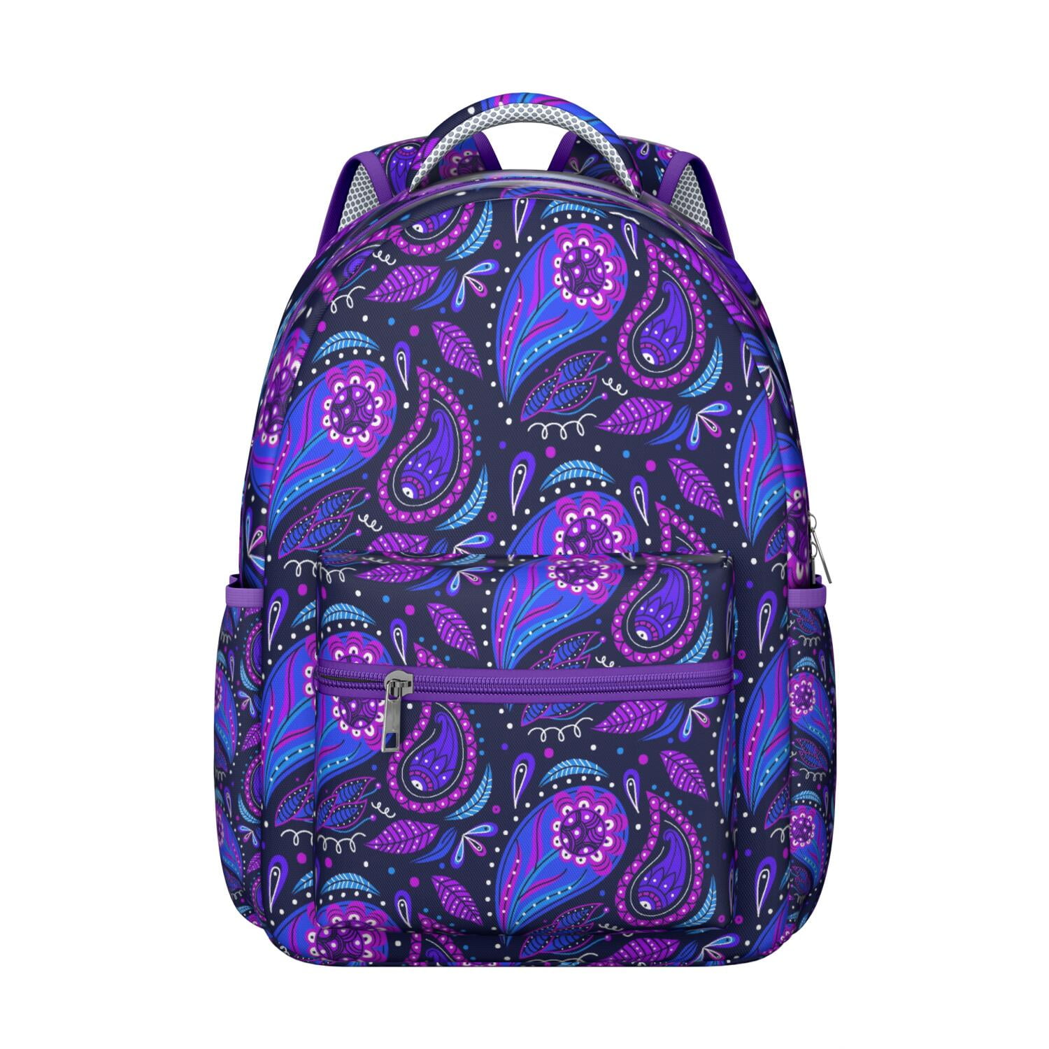Ethnic Paisley Boho School Backpack Lightweight Students’s Backpack ...