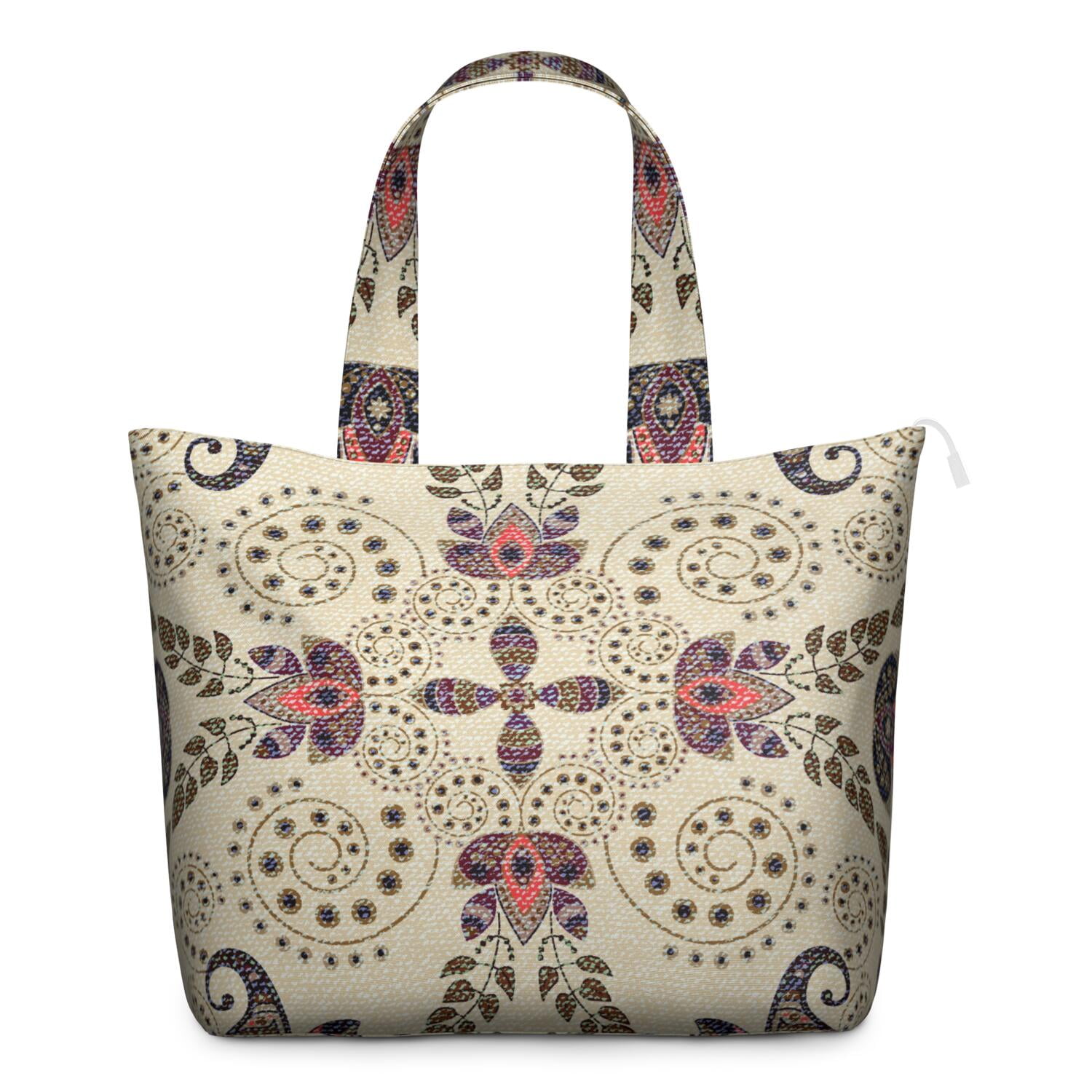 Ethnic Paisley Ornament Duffel Bohemian Vintage Weekender Bag with ...