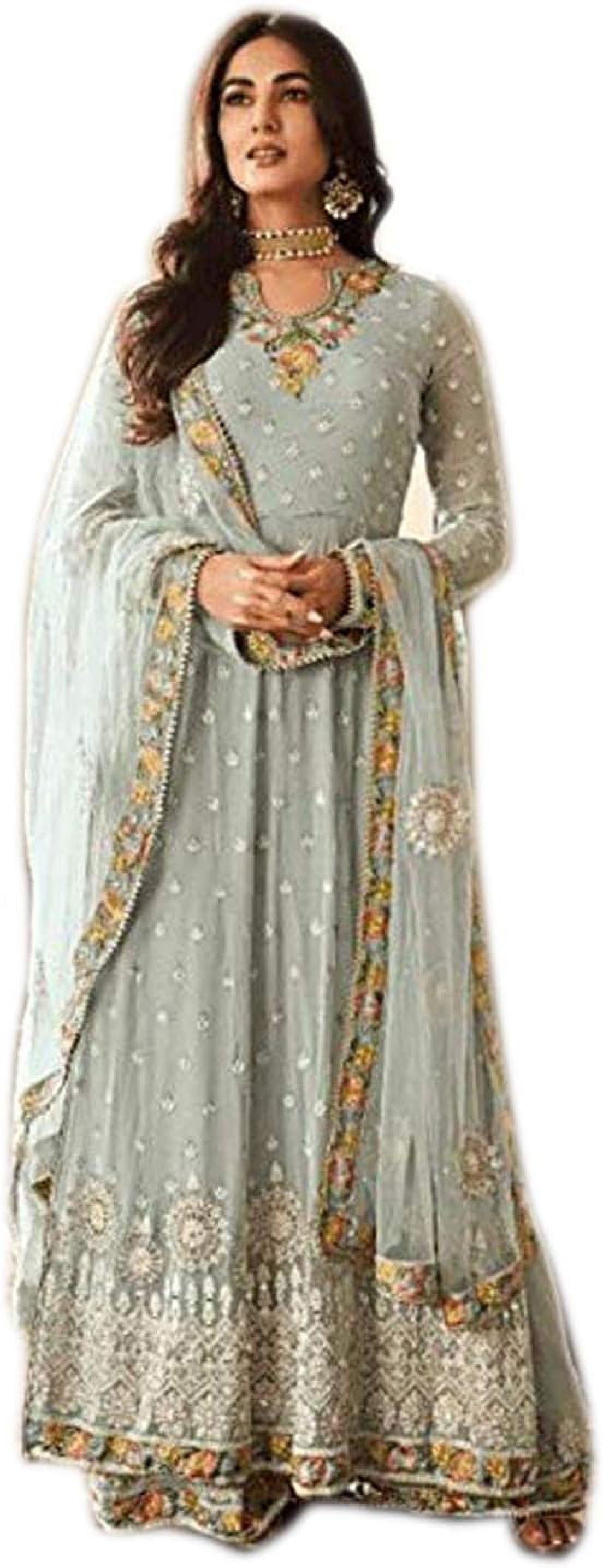 Ethnic Party Wear Designer Palazzo Suits Indian Pakistani Salwar Kameez ...