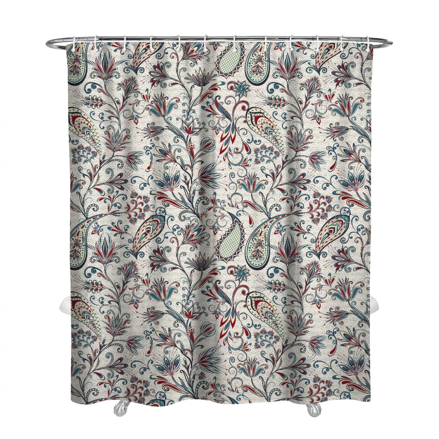 Ethnic Print Shower Curtain 72x84 Inches Quick-Dry Polyester Bathroom ...