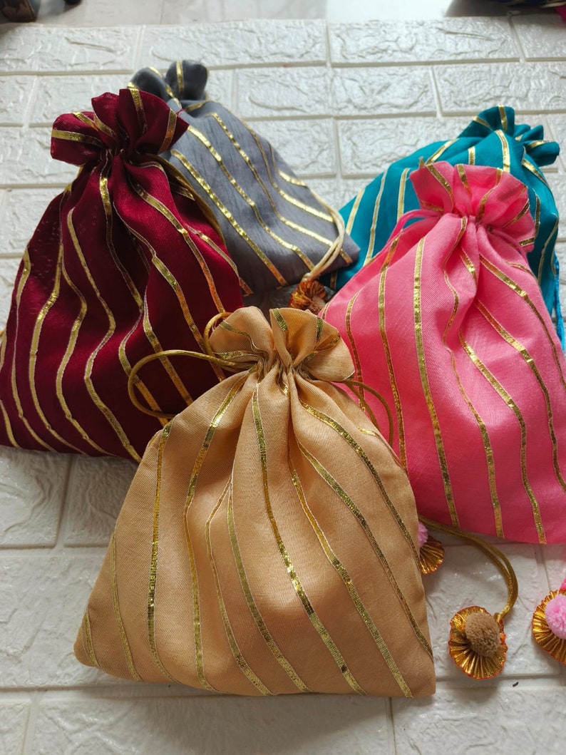 Ethnic Rajasthani Leheriya Potli Bag For Women Potli Batwa Bag Bridal ...