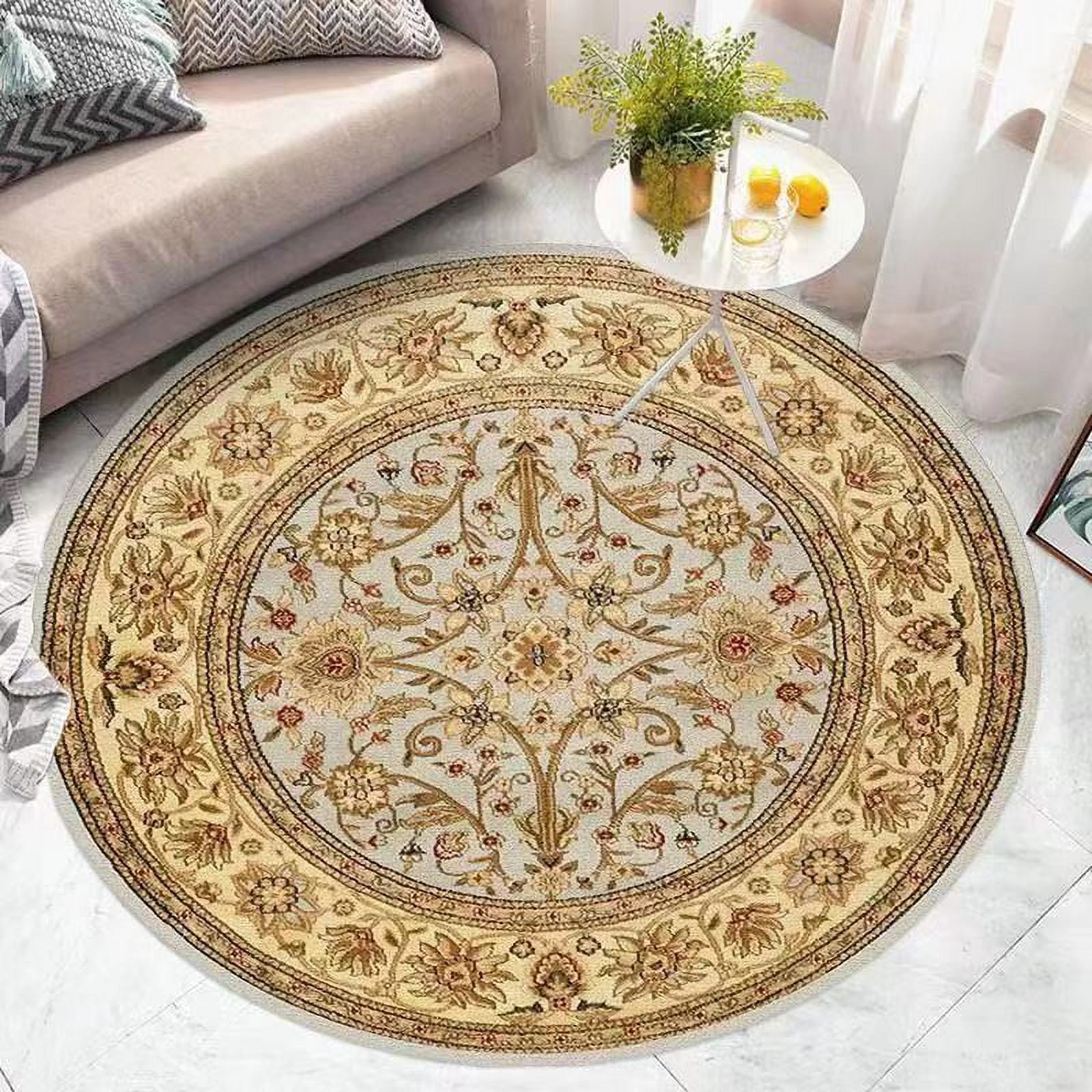 Ethnic Retro Style Round Carpets Nordic Bedroom r Carpet Large Area ...
