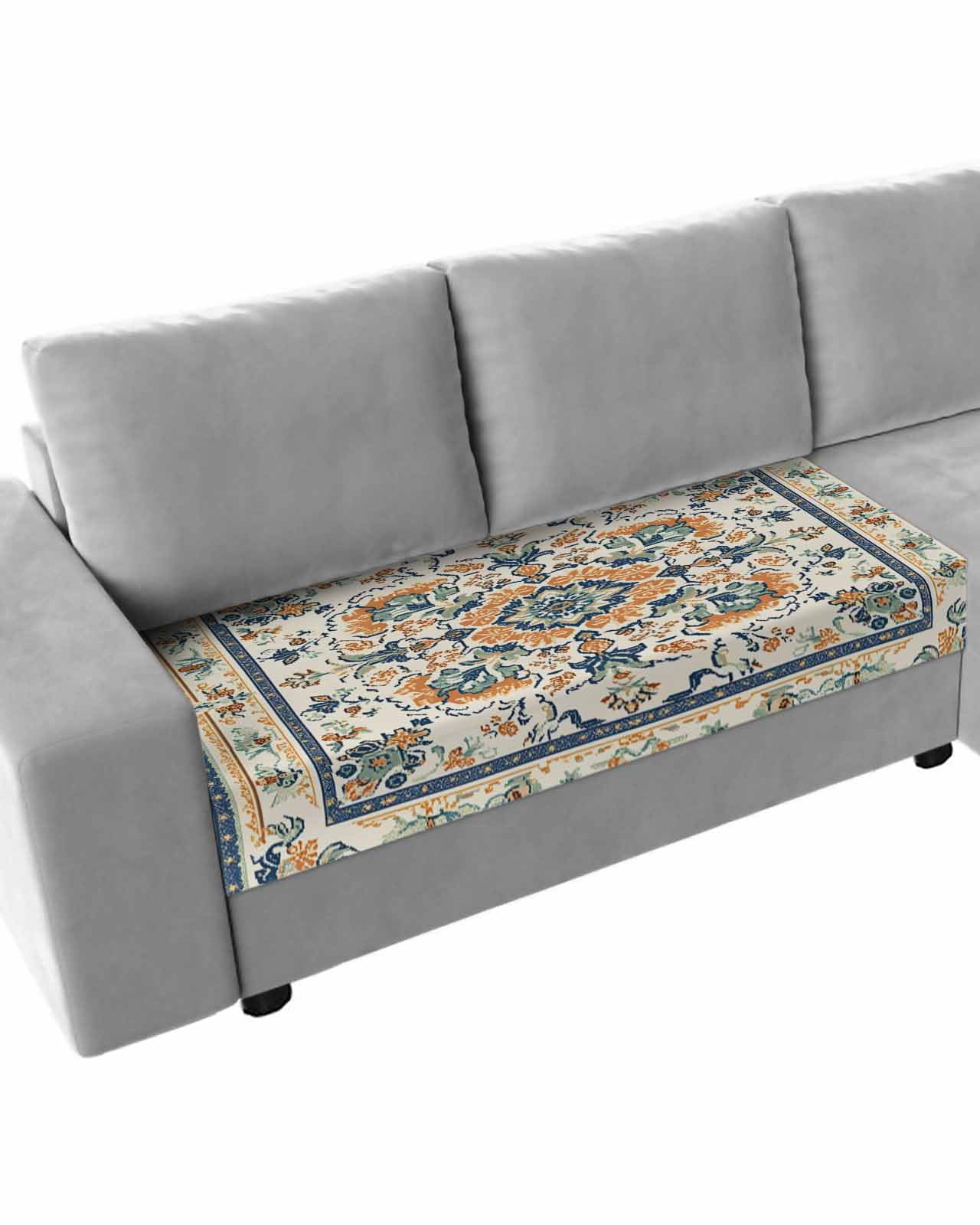 Ethnic Rustic Sofa Couch Cushion Covers Washable, Removable Stretchable Sectional Couch Covers ...